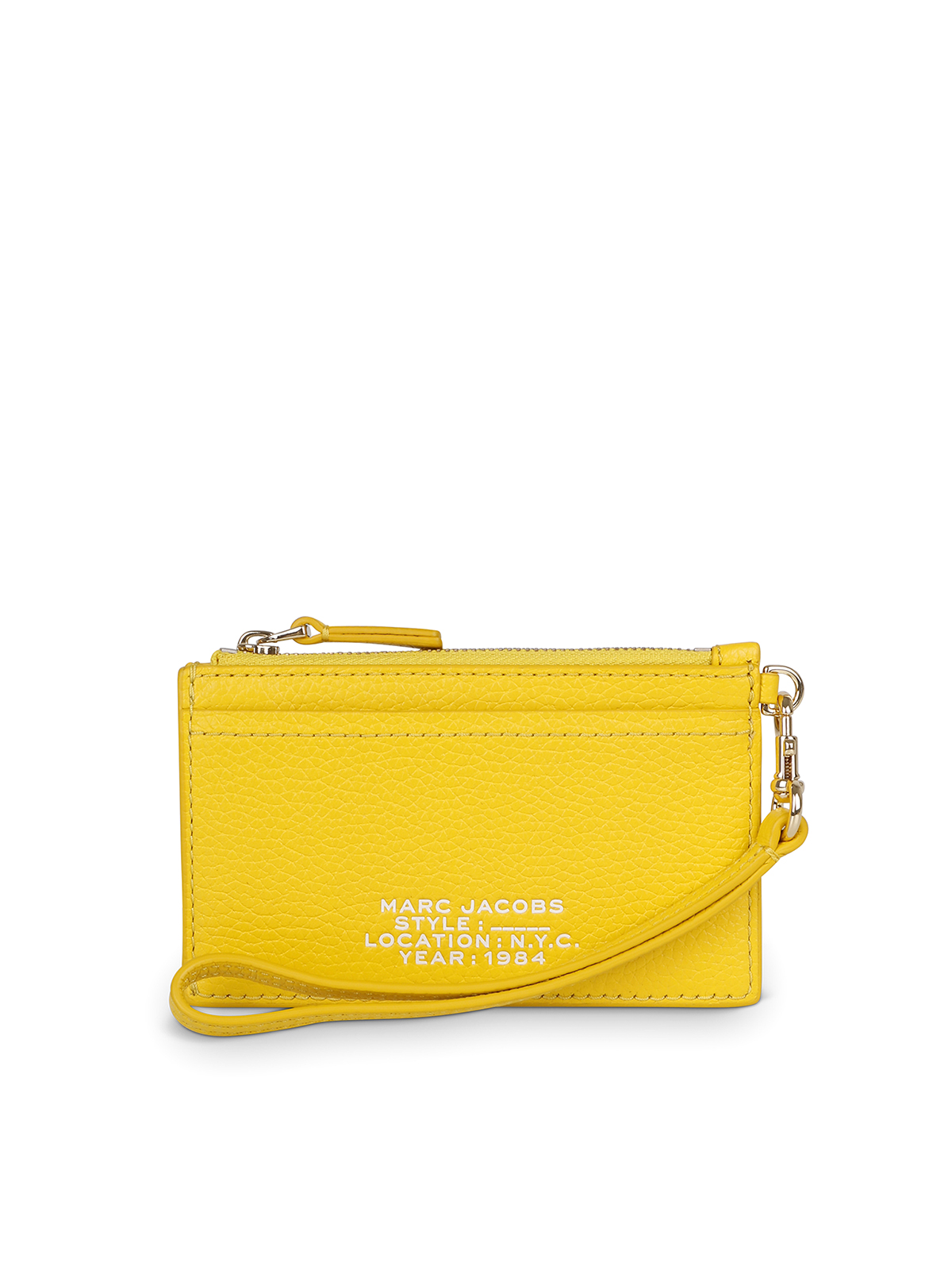 Marc Jacobs The Top Zip Wallet with Strap - Yellow | S125L01RE22715