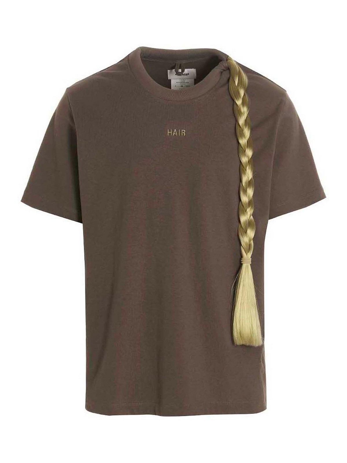 Doublet T-shirt with braids hair - Grey - Men | 23SS32CS270GREY