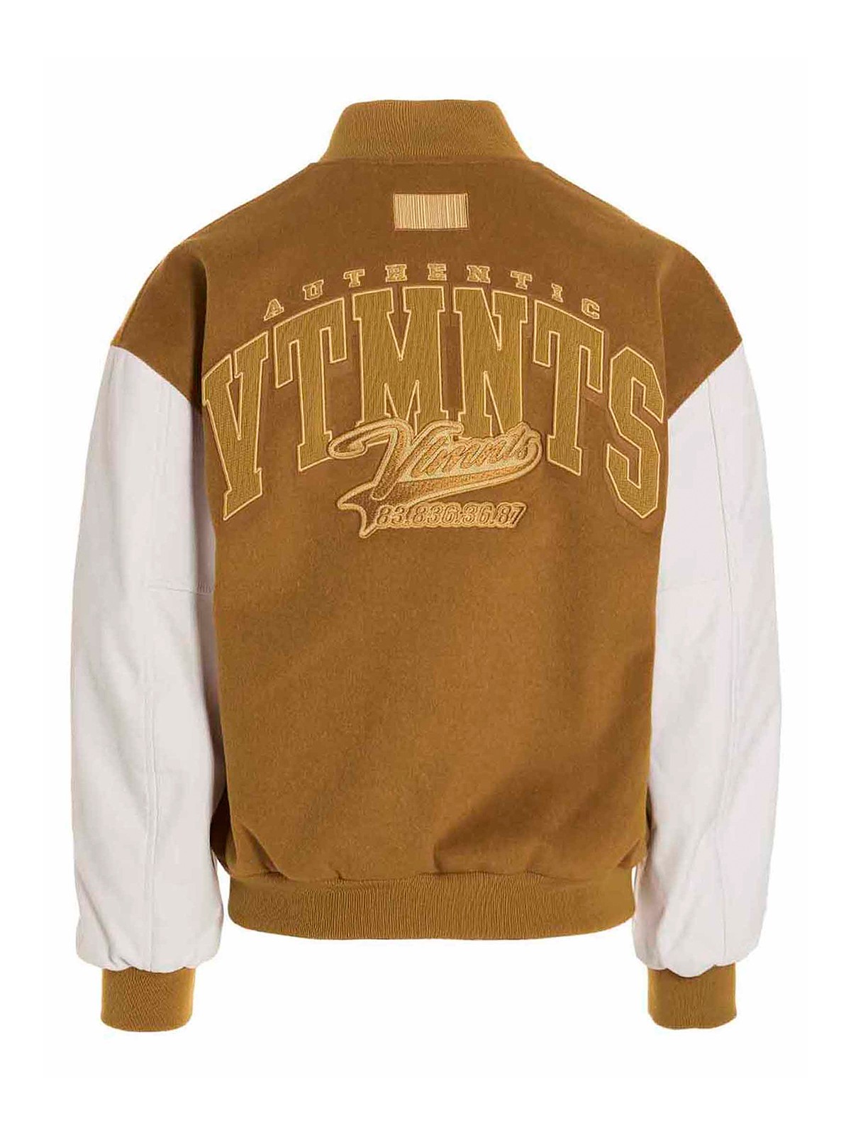 Bombers Vtmnts - vtmnts college bomber jacket - VL14JA560MMUSTARDWHITE