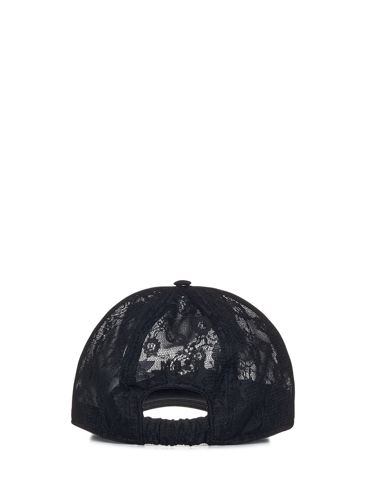 M.S.G.M. Black transparent floral lace baseball cap | 3442MDL0323732199