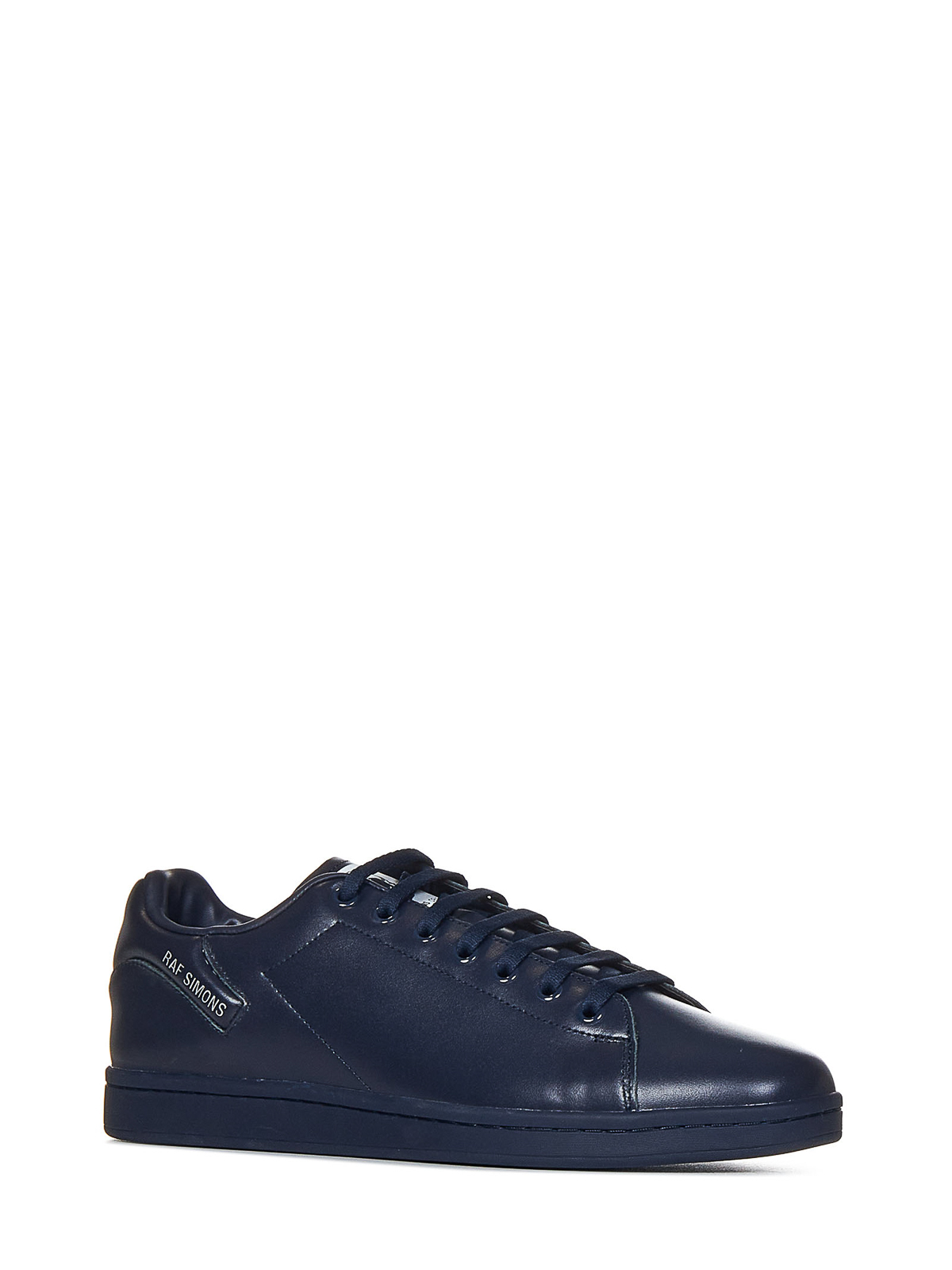 Raf Simons Navy low-top smooth leather sneakers - Men | HR760004L40