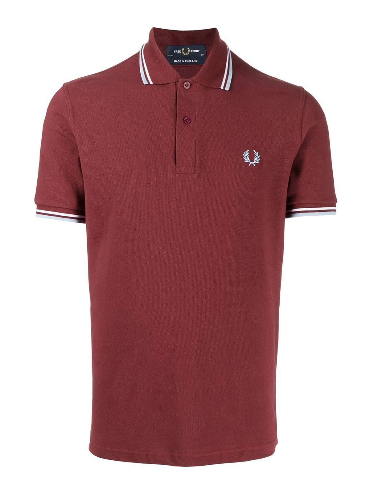 Fred Perry Logo piqu cotton polo shirt - Red - Men | M12106