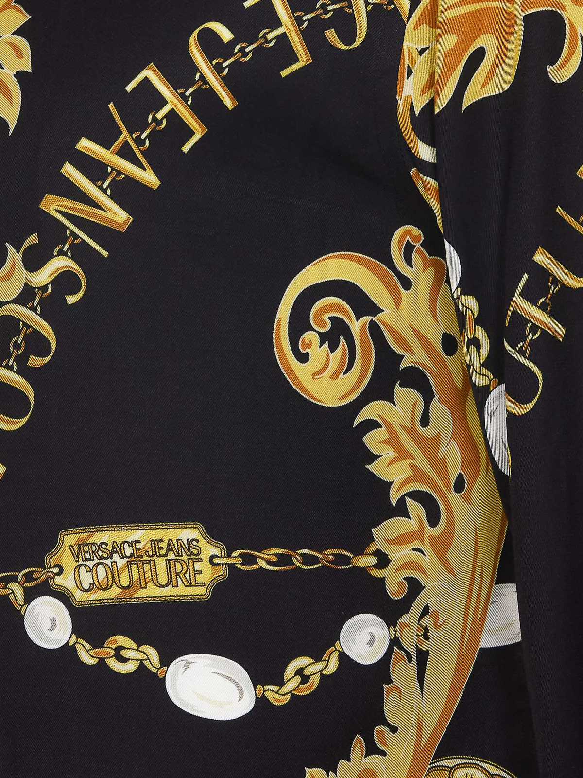 Versace Jeans Couture Chain couture print shirt | 75GAL2RCNS315G89