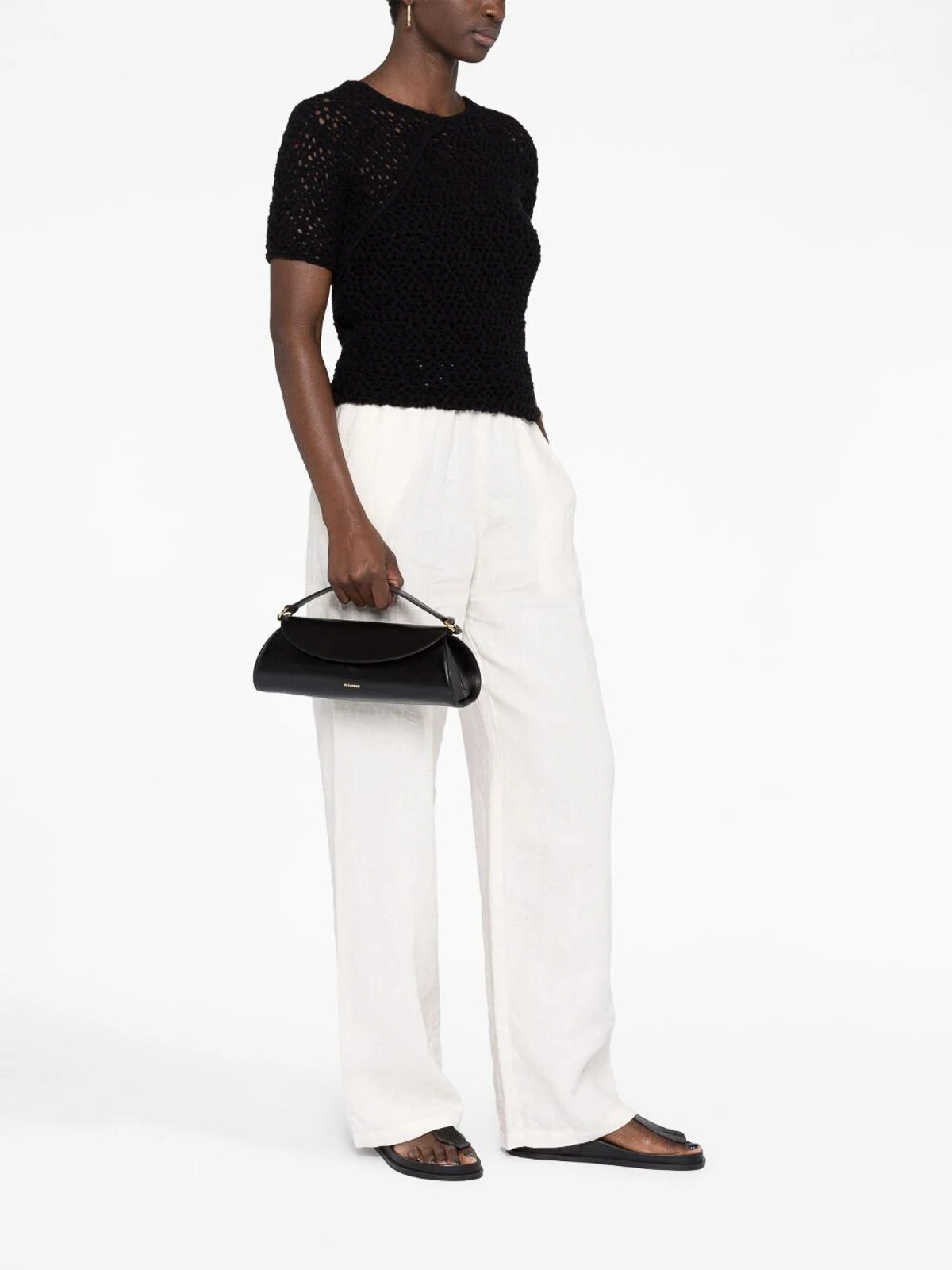 Jil Sander Cannolo small handle bag - Black|J07WG0051P4840001