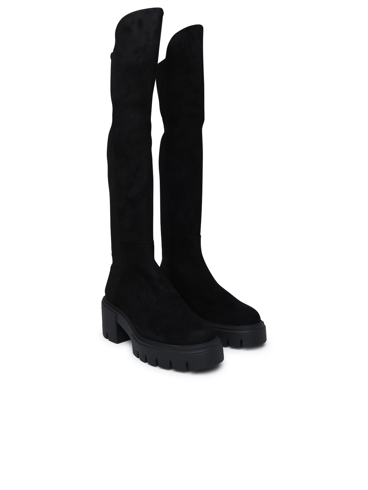 Boots Stuart Weitzman - Soho boot in black suede - 5050SOHOBOOTBLACK