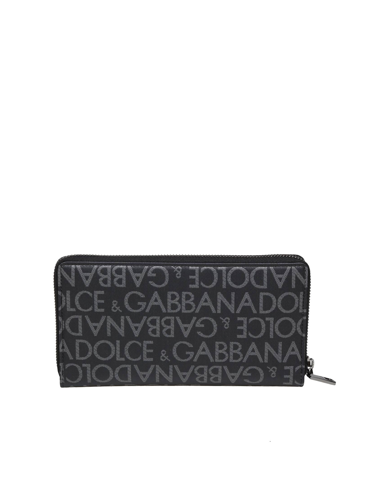 Wallets & purses Dolce & Gabbana - wallet in jacquard fabric with logo ...