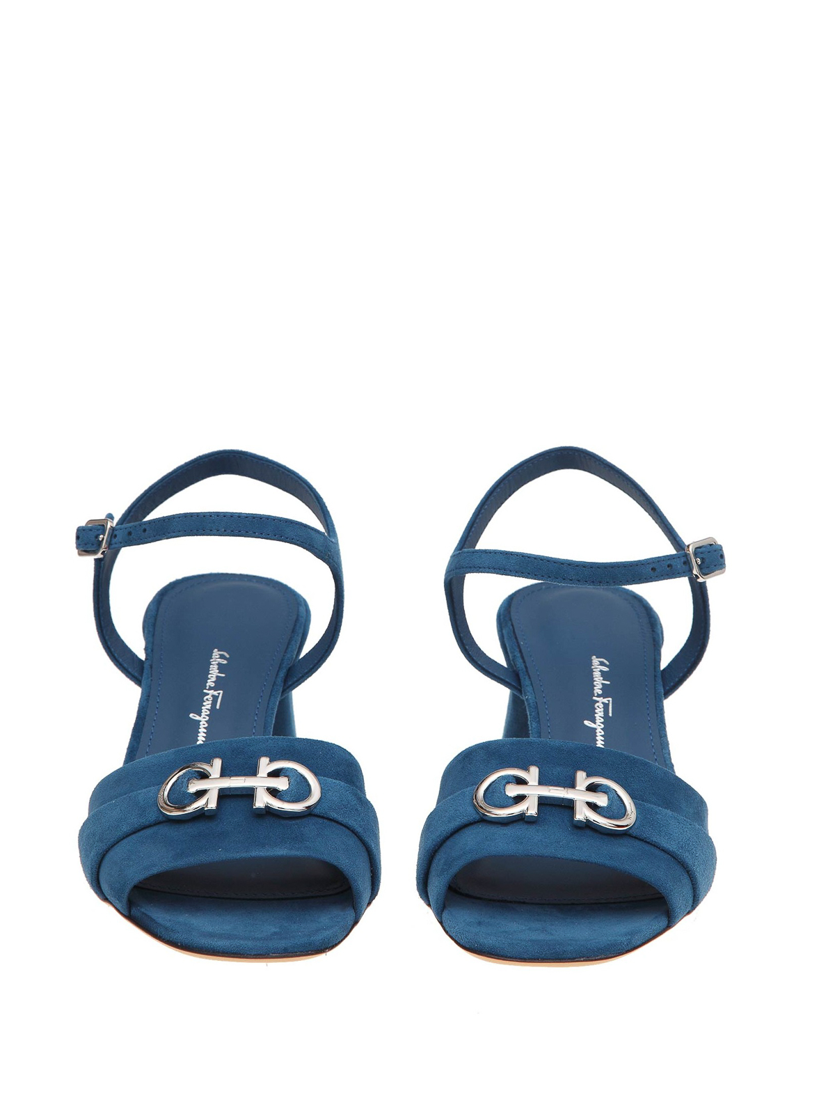 Ferragamo Suede sandal - Blue - Women | ONDINABLUE | thebs.com