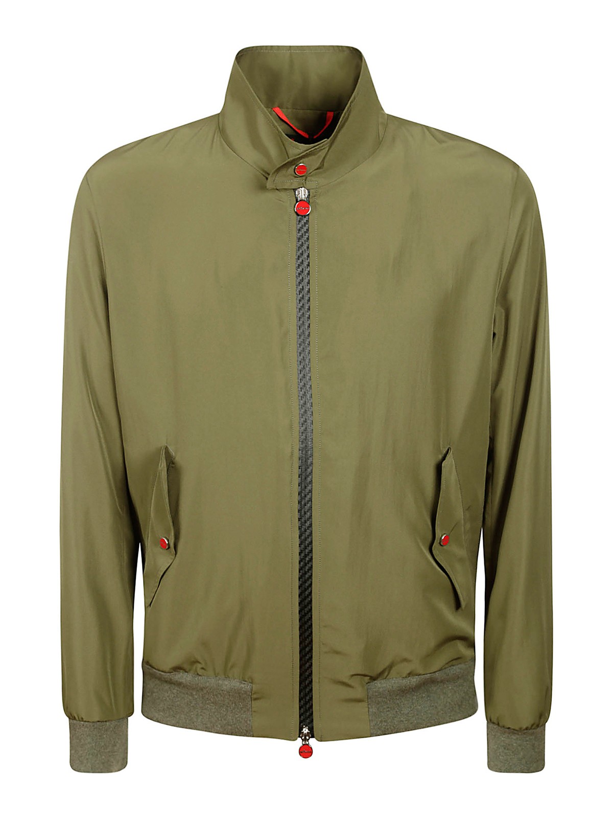 Kiton Cima blouson - Green - Men | UBLM03XB600923000MILITARY