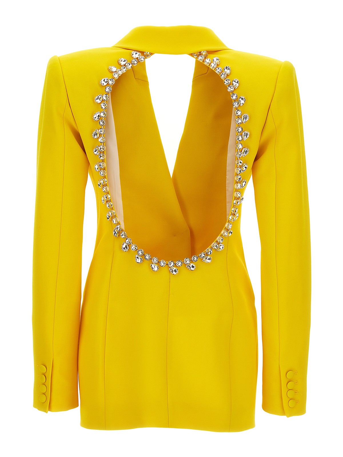 Area Blazer crystal open back - Yellow - Women | 2302D75171YELLOW