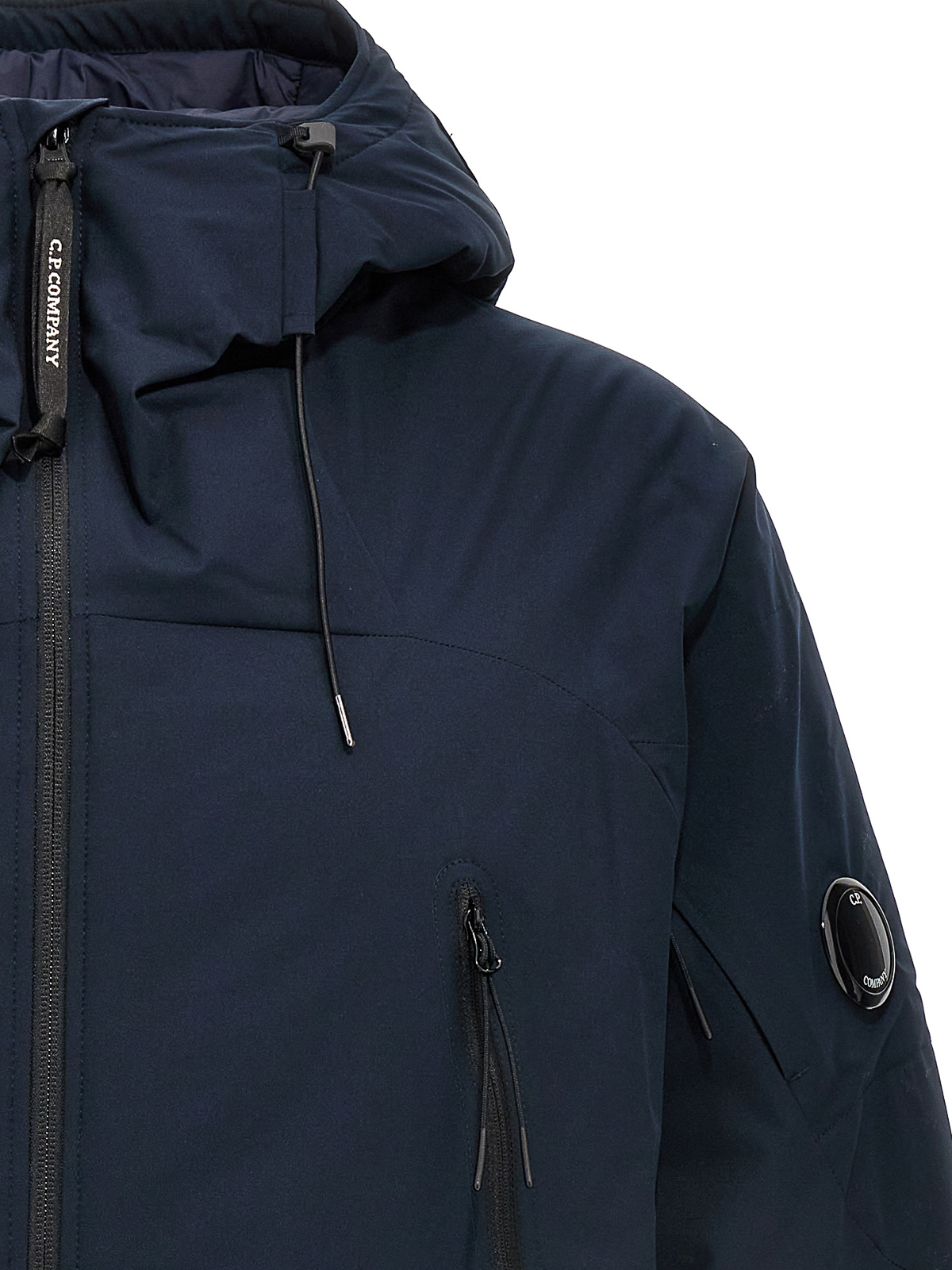C.P. Company Logo badge hooded down jacket | 15CMOW025A004117A888