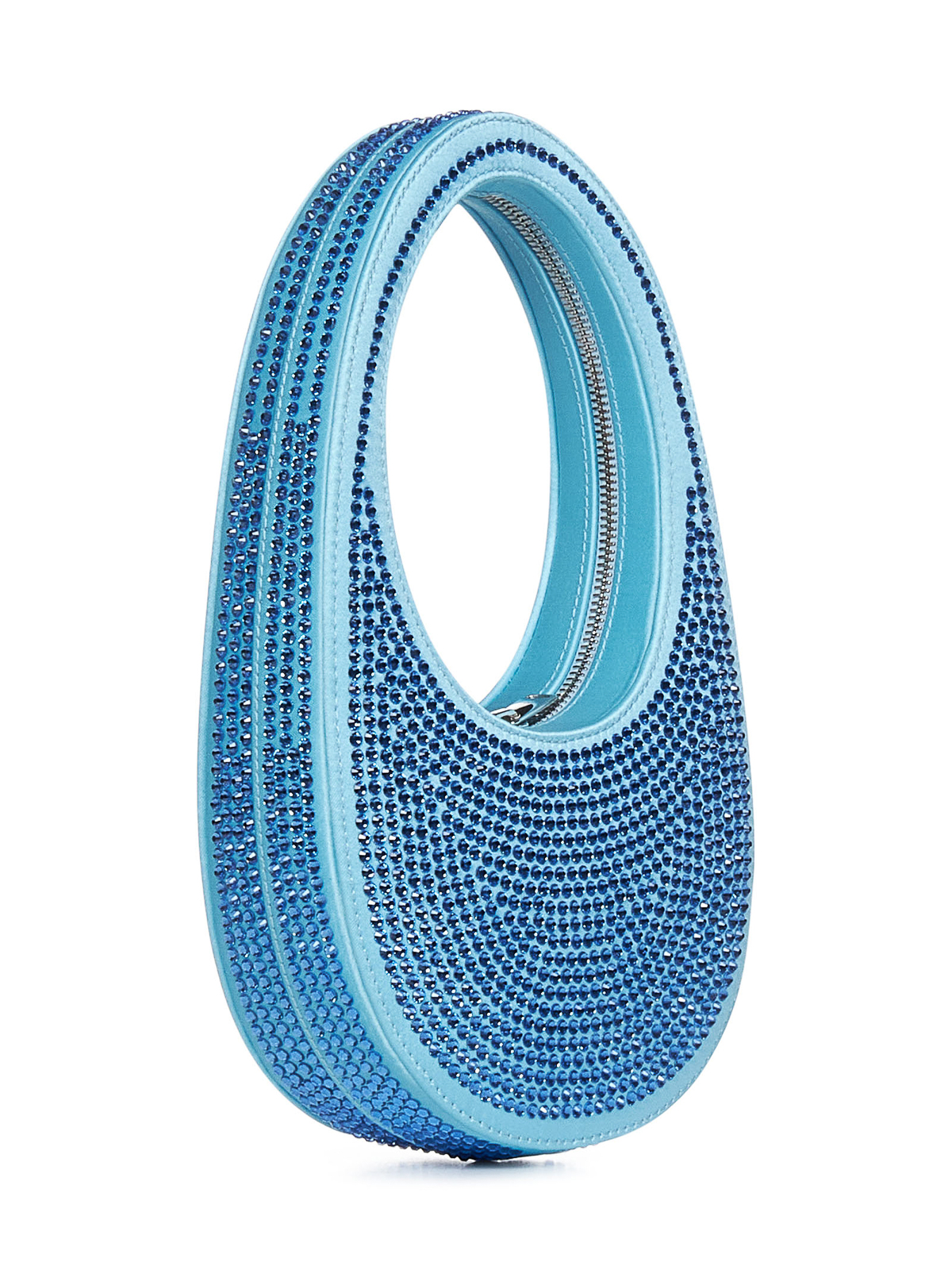 Coperni Shoulder bag in light blue satin | COPBA01BIS461ICEBLE