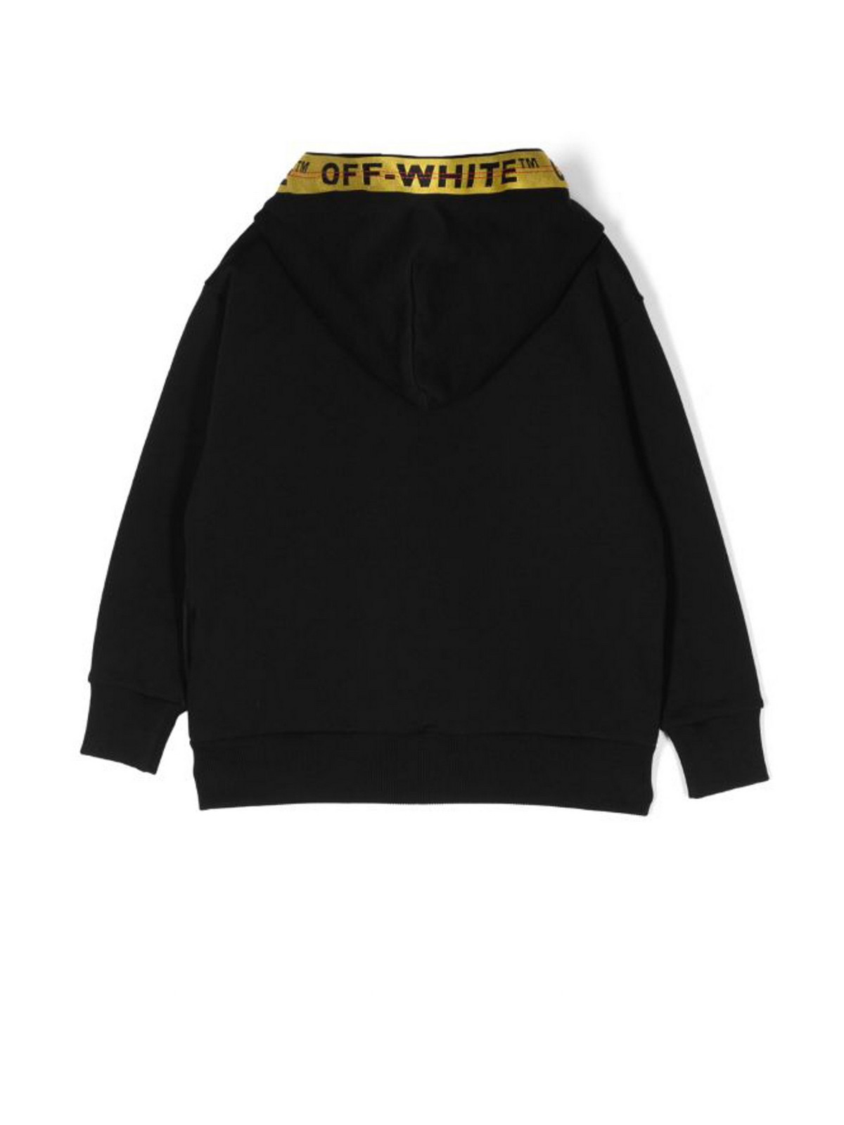 Padded coats Off-White - Logo industrial hybrid jacket ...