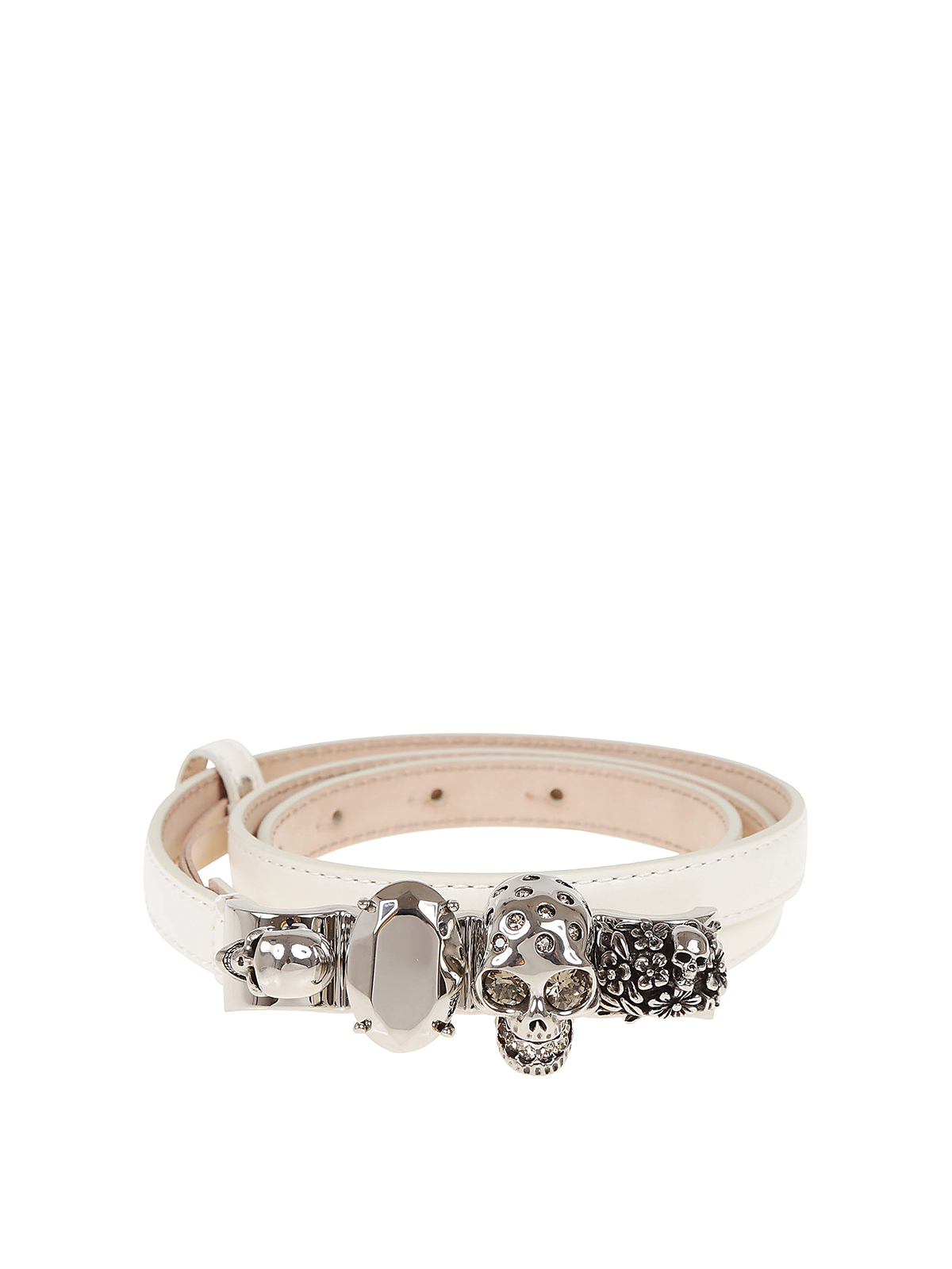Alexander Mcqueen The knuckle belt - White | 7575731AADW9210