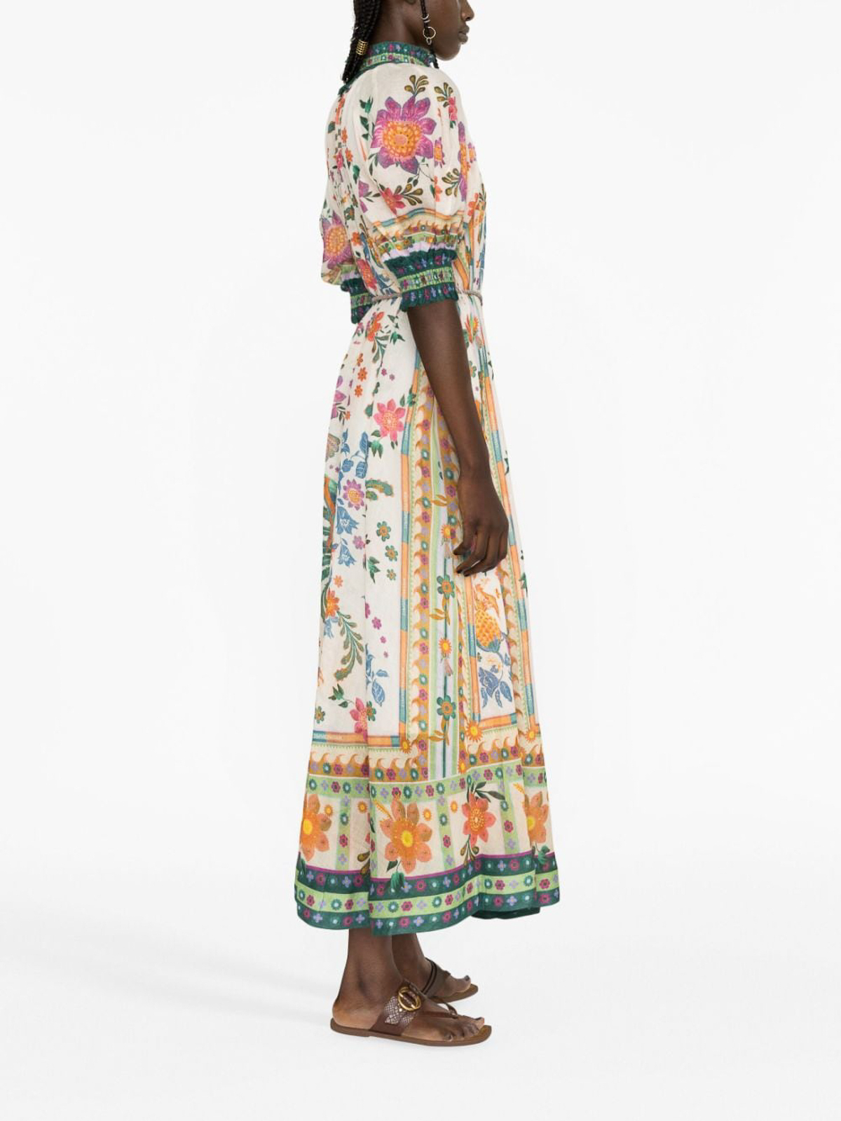 Zimmermann `ginger swing` maxi dress - Multicolour | 7470DSS233CRMU