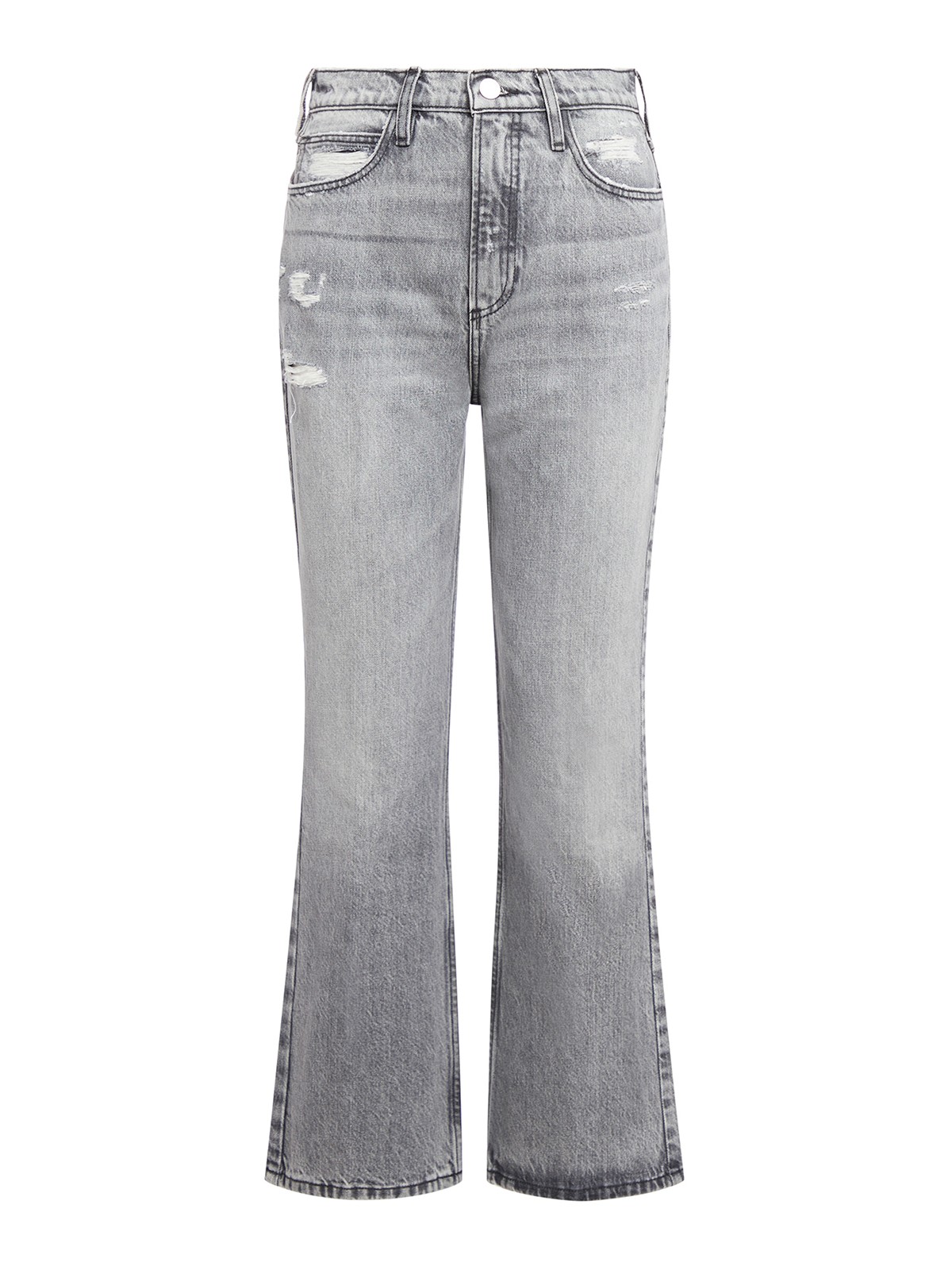 Frame crop mini boot Jeans - Light Grey - Women | HNTCMB726KLNR