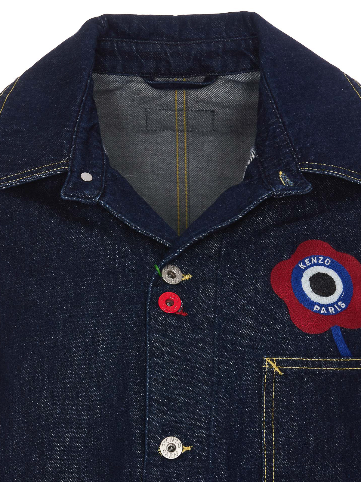 Kenzo Kenzo target workwear jacket - Blue - Men | FD65DV1056B1DM