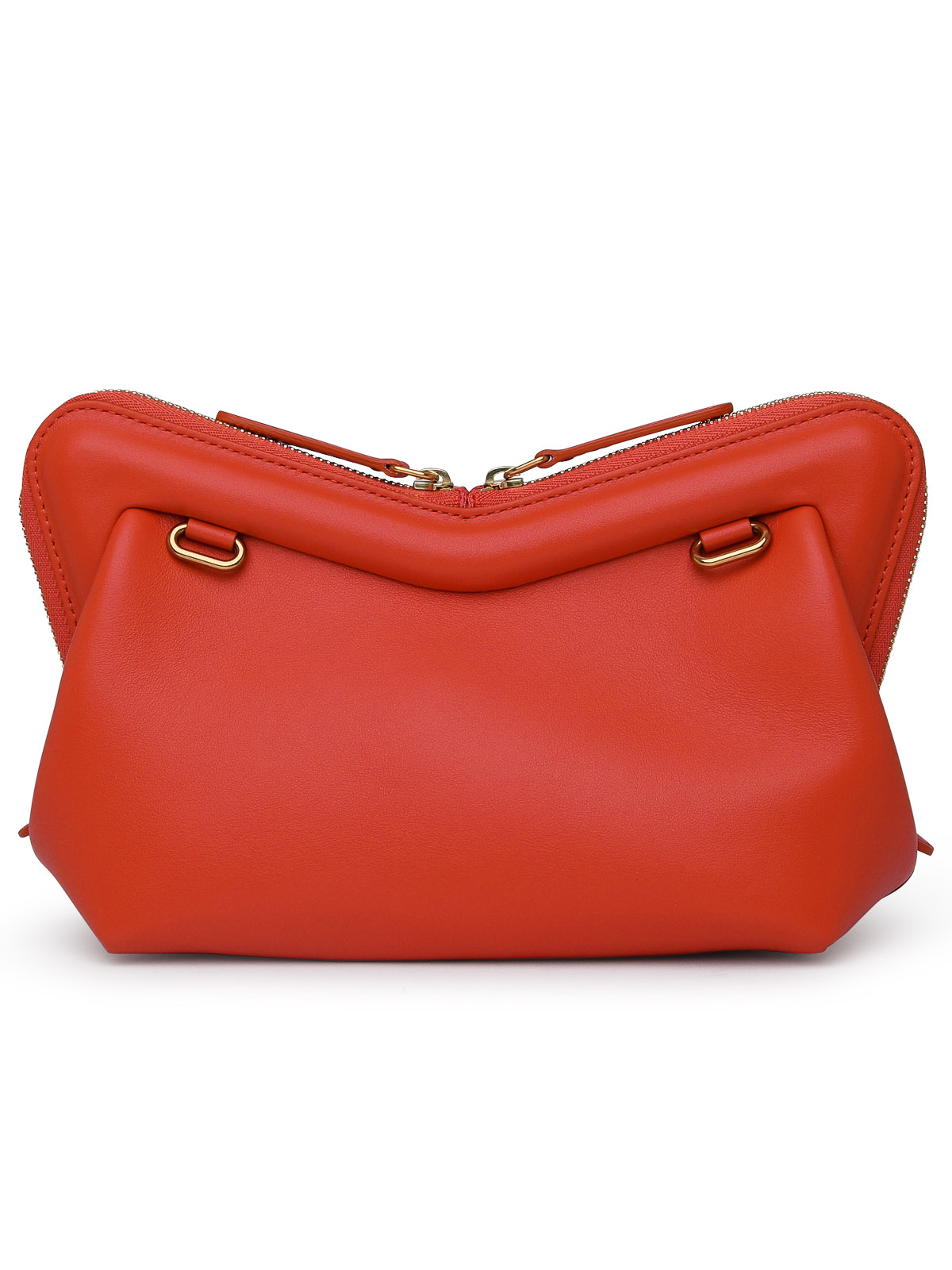 Mansur Gavriel Mini frame bag in orange leather | WF22H062PLPAPAY