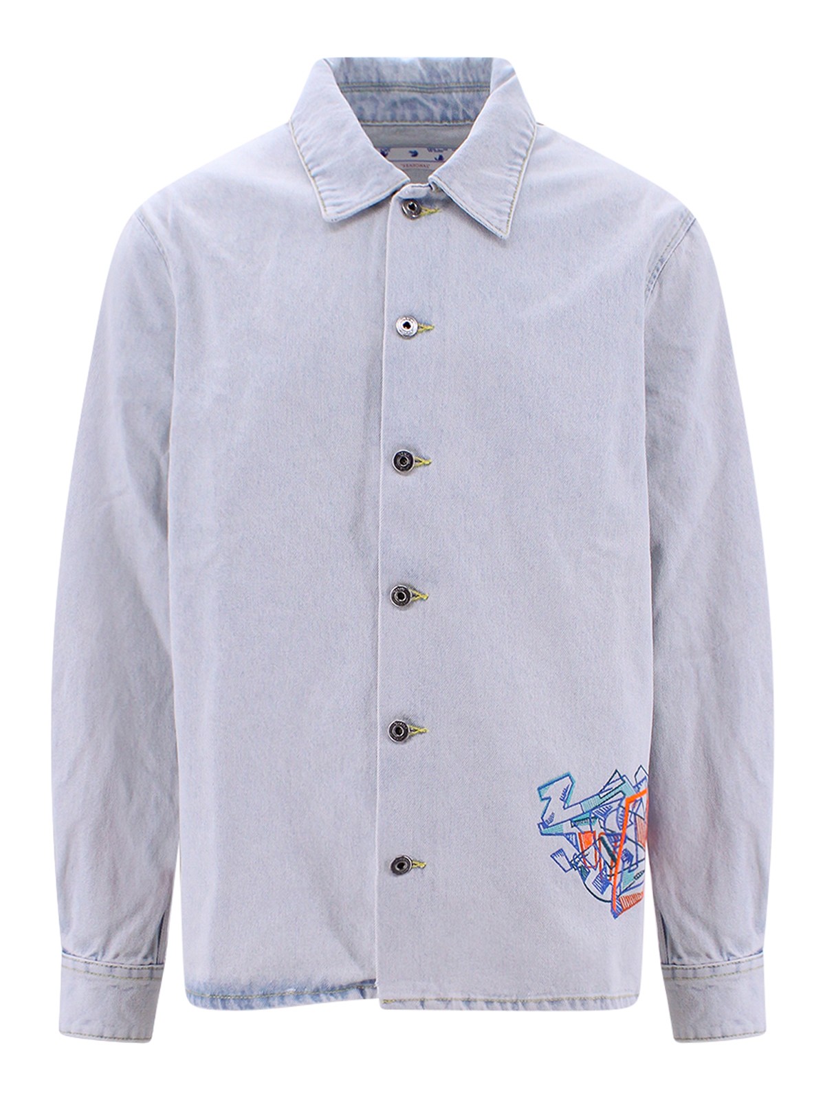 Shirts Off-White - Denim shirt - OMYD048S23DEN0014066 | thebs.com