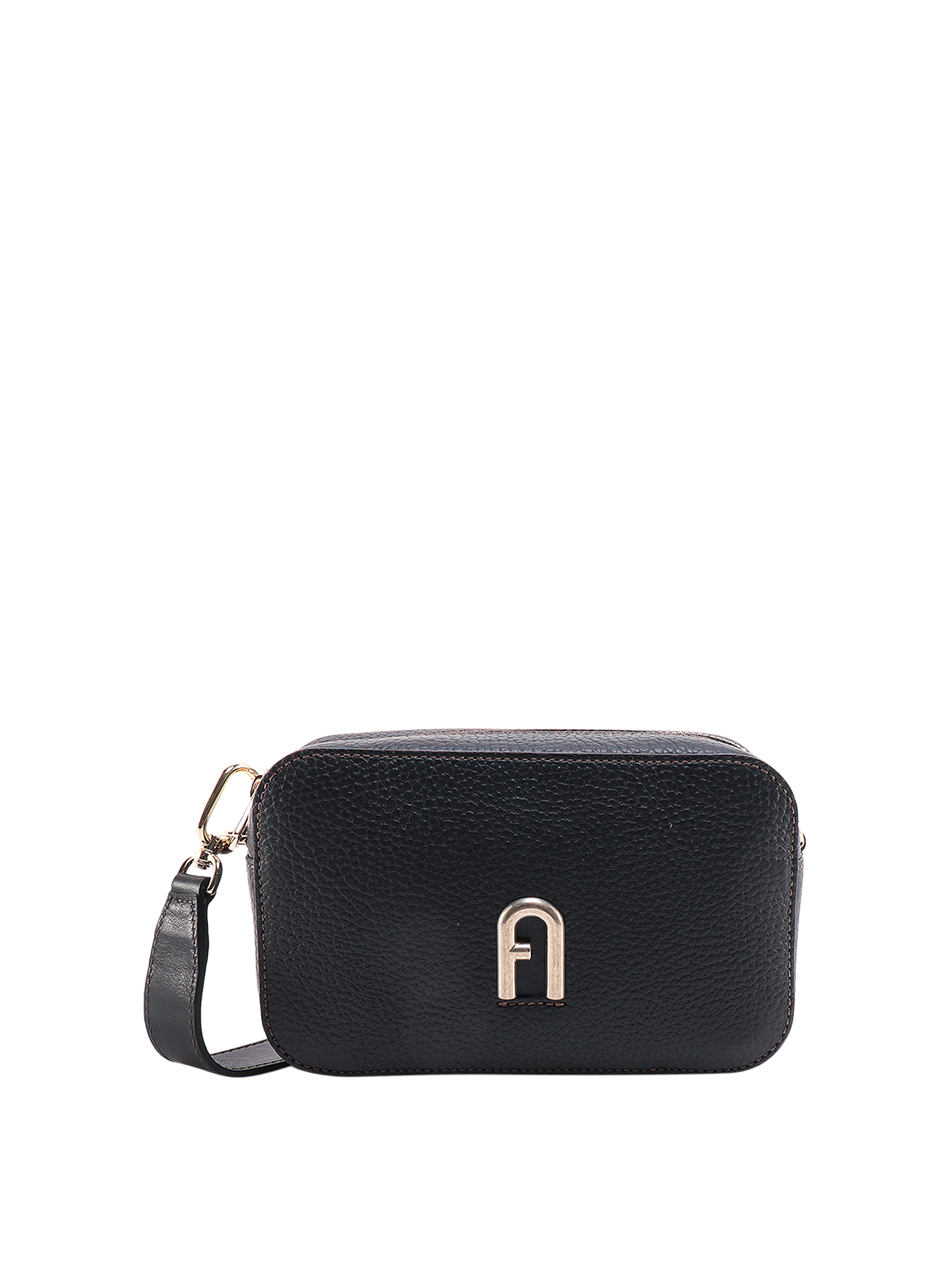 Furla Hammered leather shoulder strap - Black | WB00667BX0613NERO
