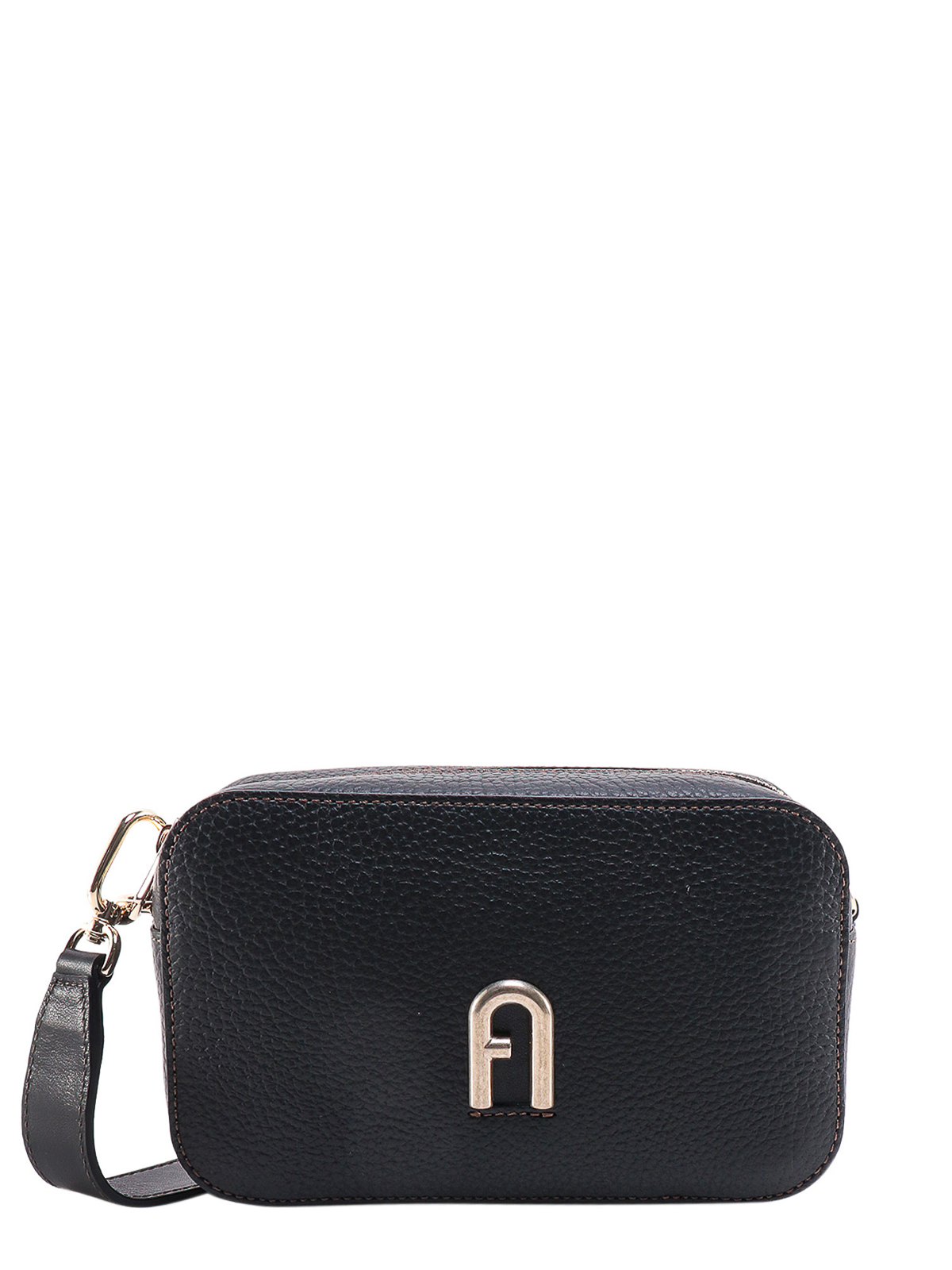 Furla Hammered leather shoulder strap - Black | WB00667BX0613NERO