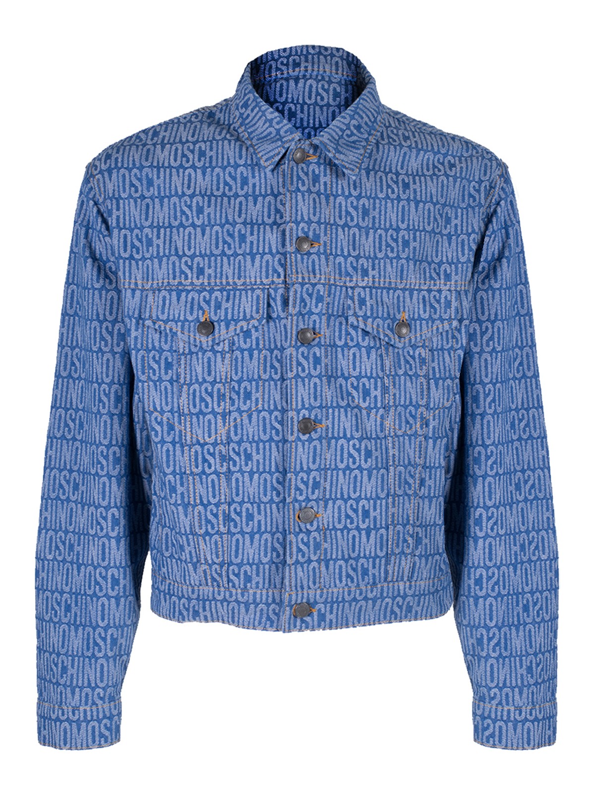 Moschino Logo denim jacket - Blue - Men | 60126231299