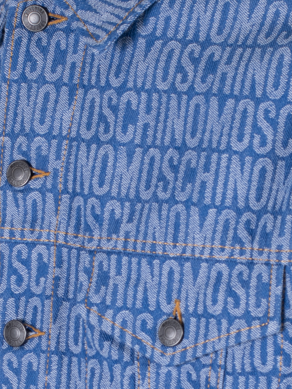 Moschino Logo denim jacket - Blue - Men | 60126231299