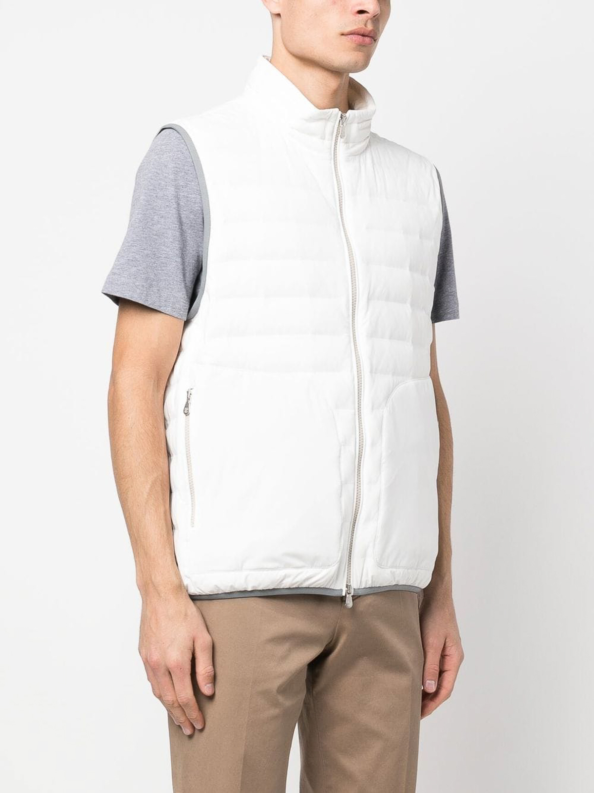 Brunello Cucinelli Padded vest - Cream - Men | MM4031913CJO37