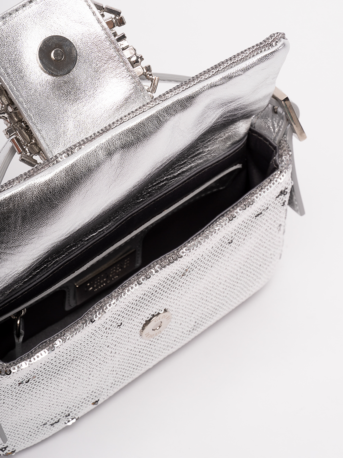 Gedebe `mini habibi` sequins mini bag - Silver | MINIHBBSEQNSSILVER