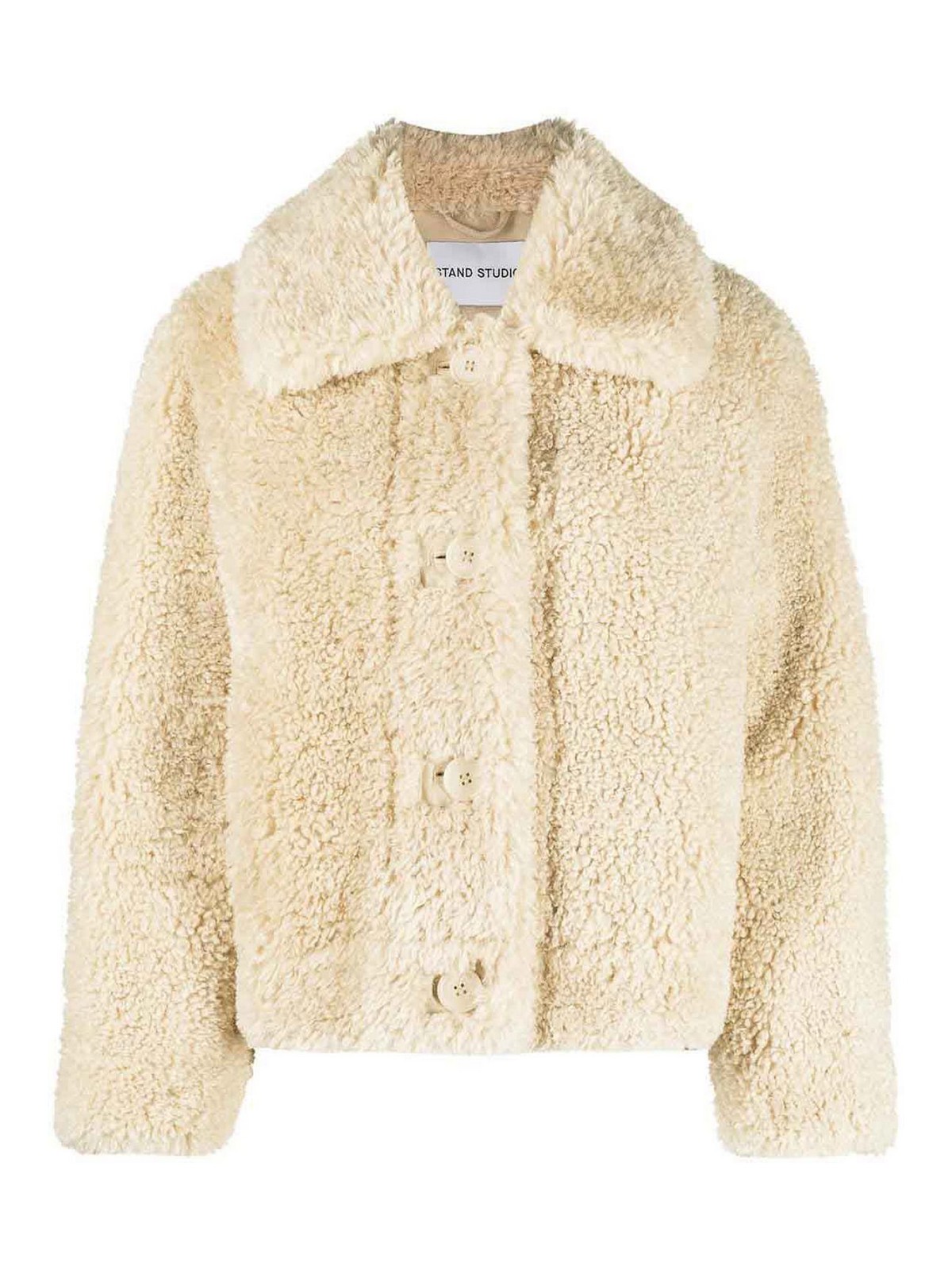 Casual jackets Stand Studio - Faux-fur beige jacket - 617319360MELINA10500