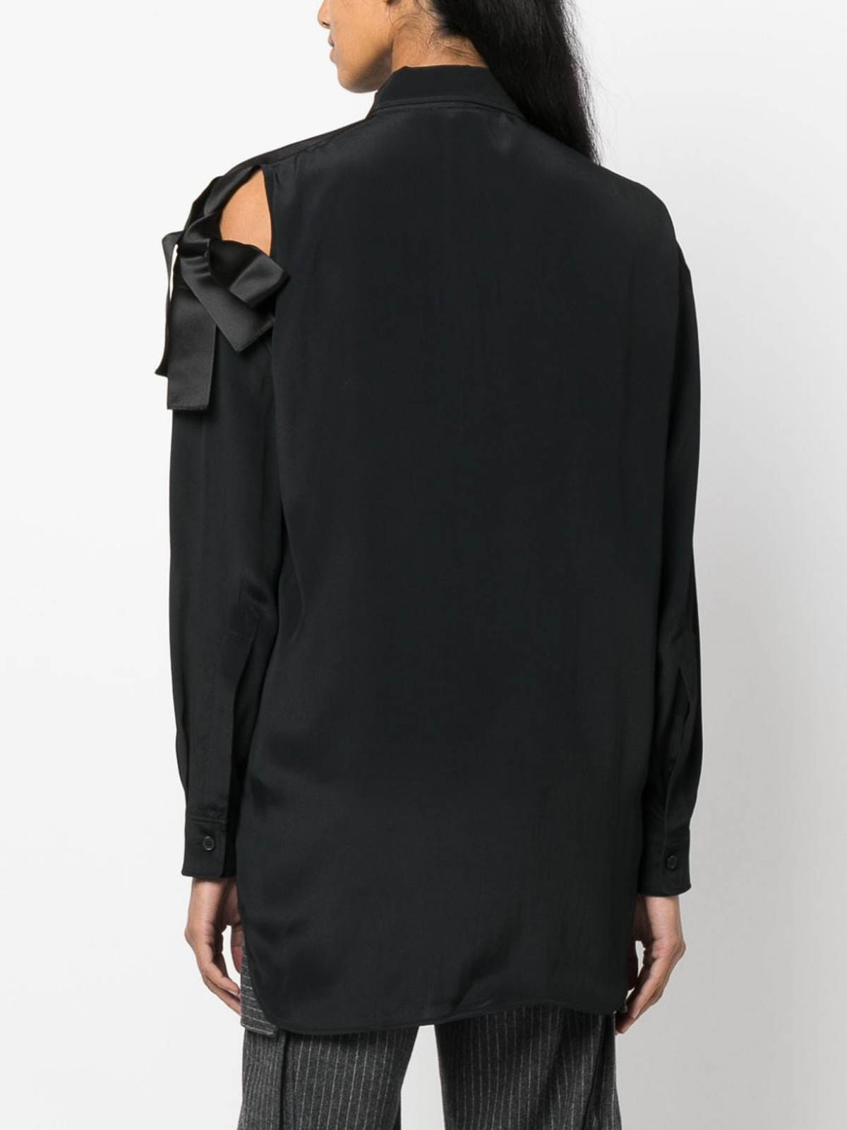 Shirts Pinko - Bow-Detail shirt - 1022148889Z99 | Shop online at THEBS