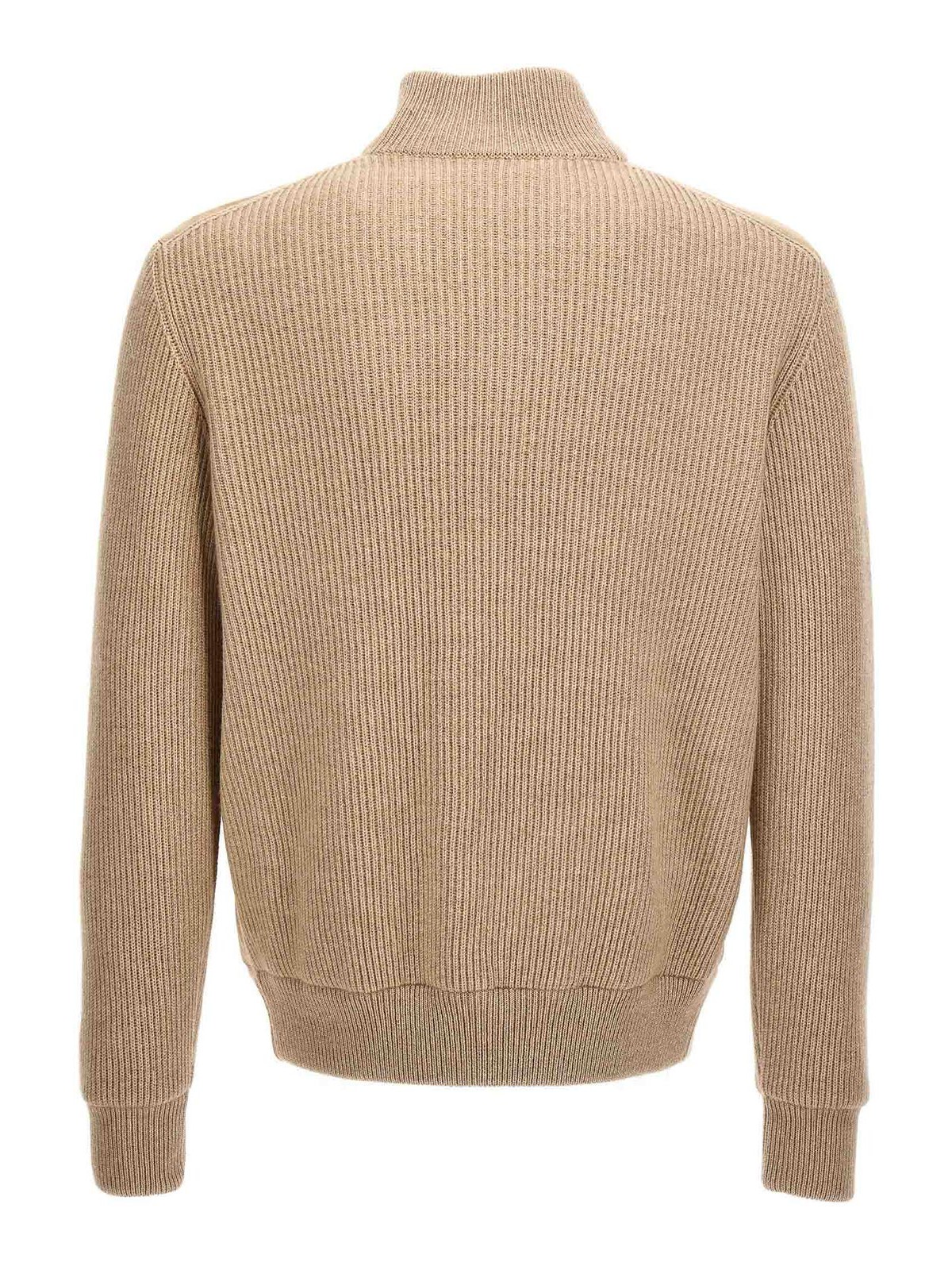 Brunello Cucinelli Knit suede bomber jacket - Men | M0PCL1955CKS66