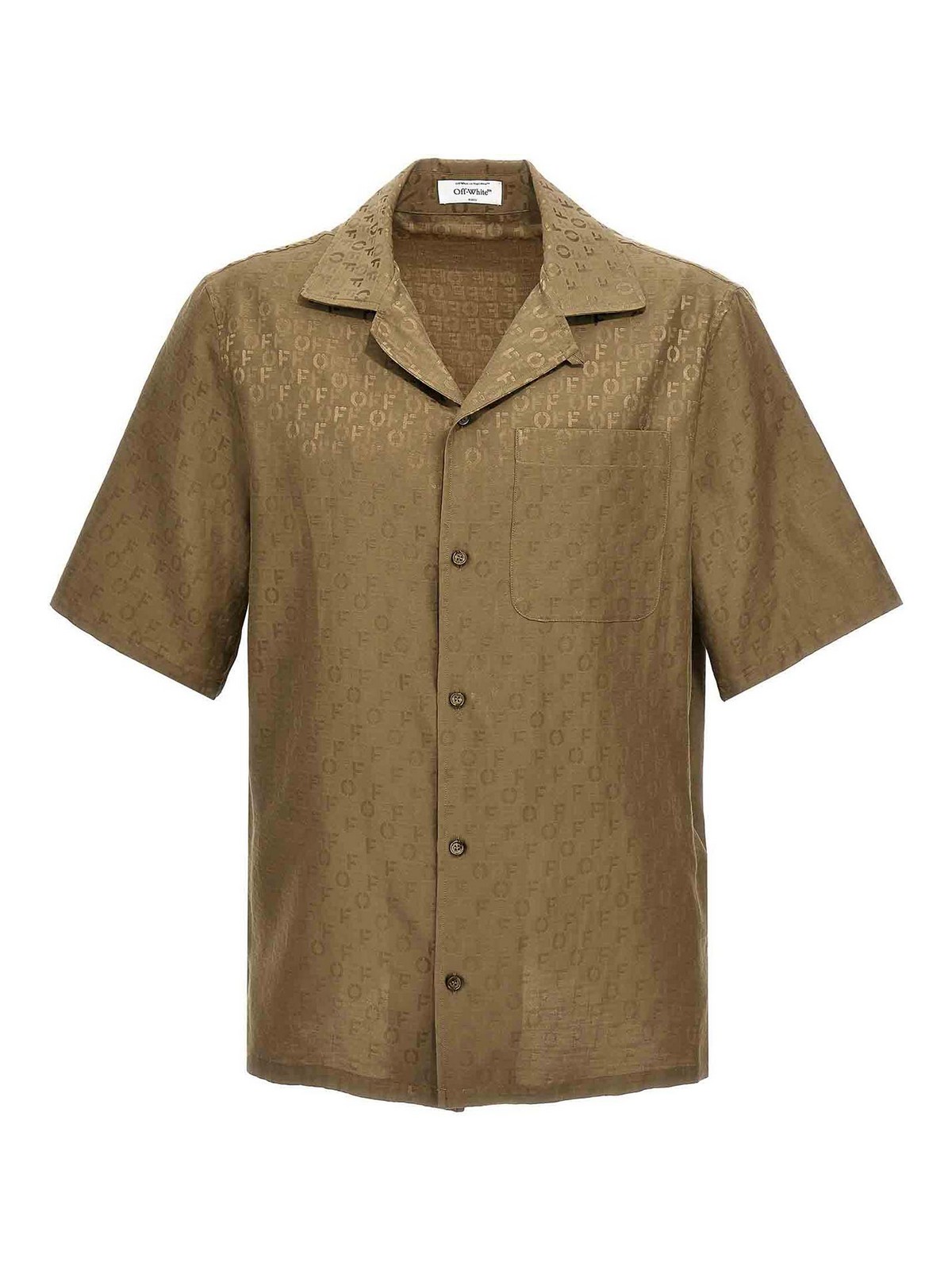 Off-White Hemd - Beige - Beige - Herren | OMGG004F23FAB0016100