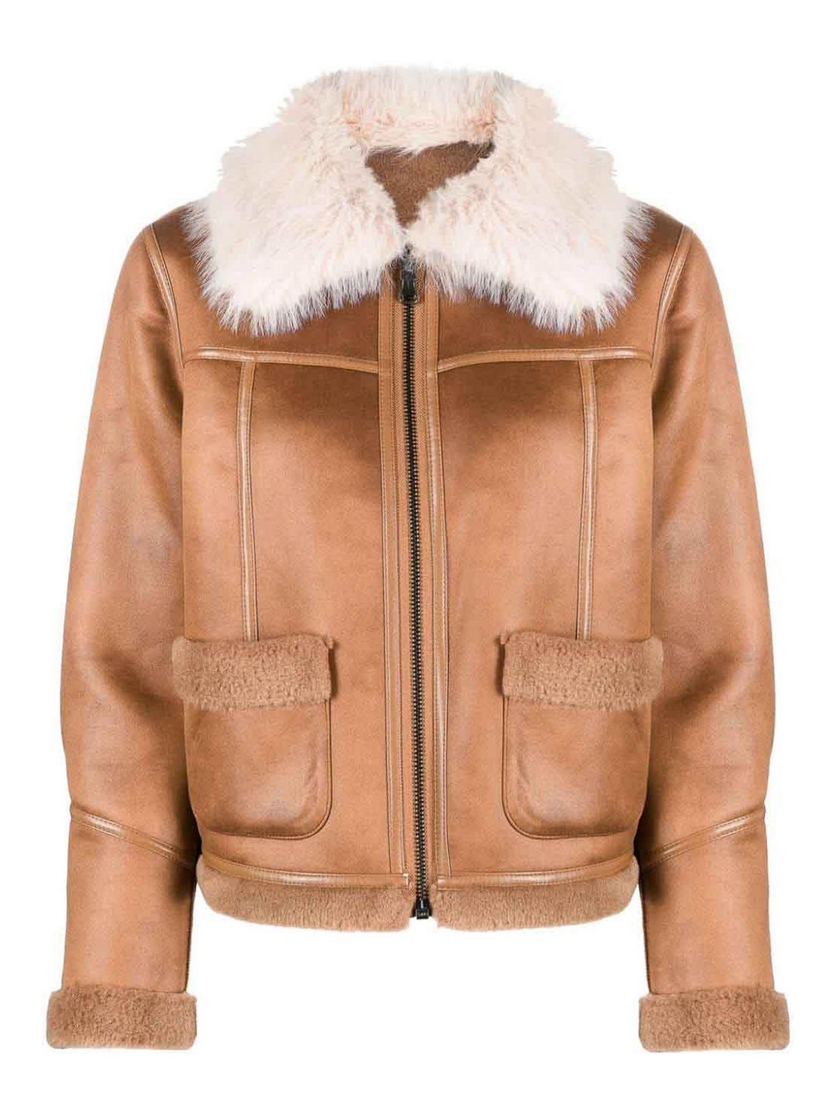 Casual jackets Urbancode - Reversible vegan leather jacket - BJ19225NUT