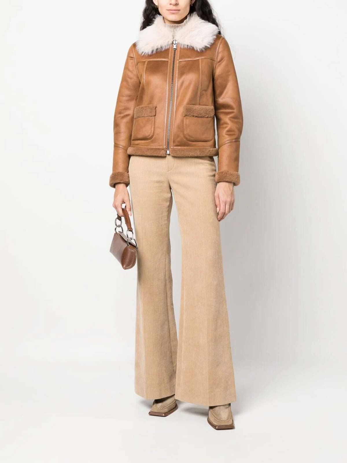 Casual jackets Urbancode - Reversible vegan leather jacket - BJ19225NUT