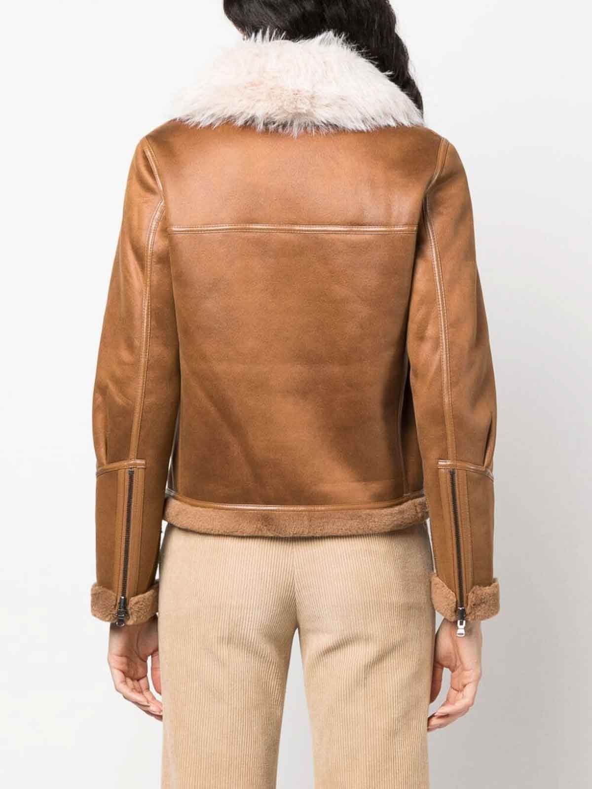 Casual jackets Urbancode - Reversible vegan leather jacket - BJ19225NUT