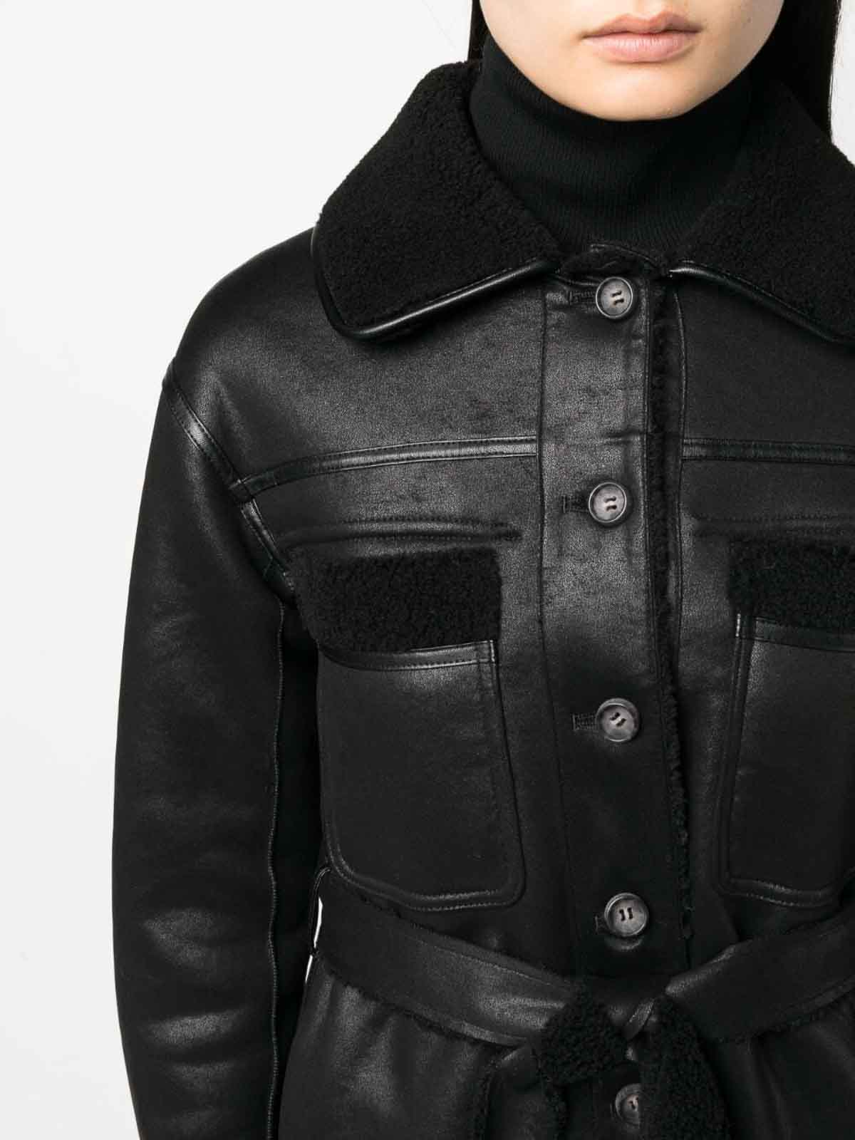 Urbancode Faux sherling jacket - Black - Women | BJ19324BLACK