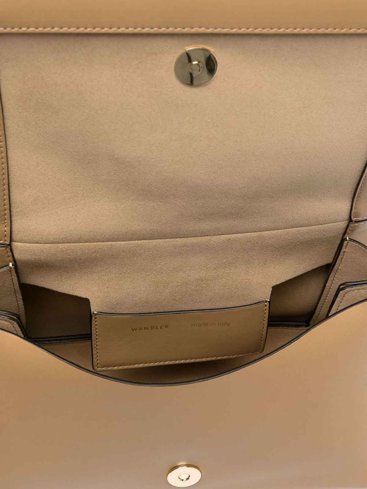 Wandler Logo bag - Brown - Women|UMABAGUETTEGINGERBREAD