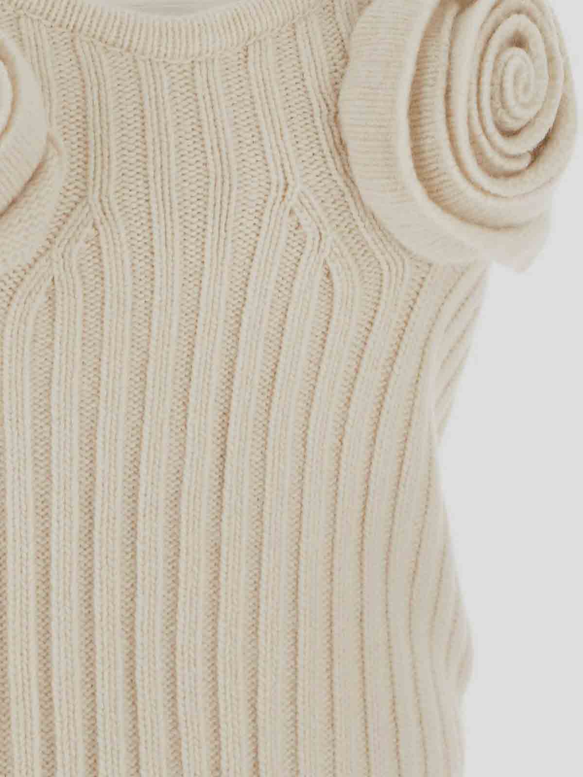 Blumarine knit corset - White - Women | 2M293SN0105 | thebs.com