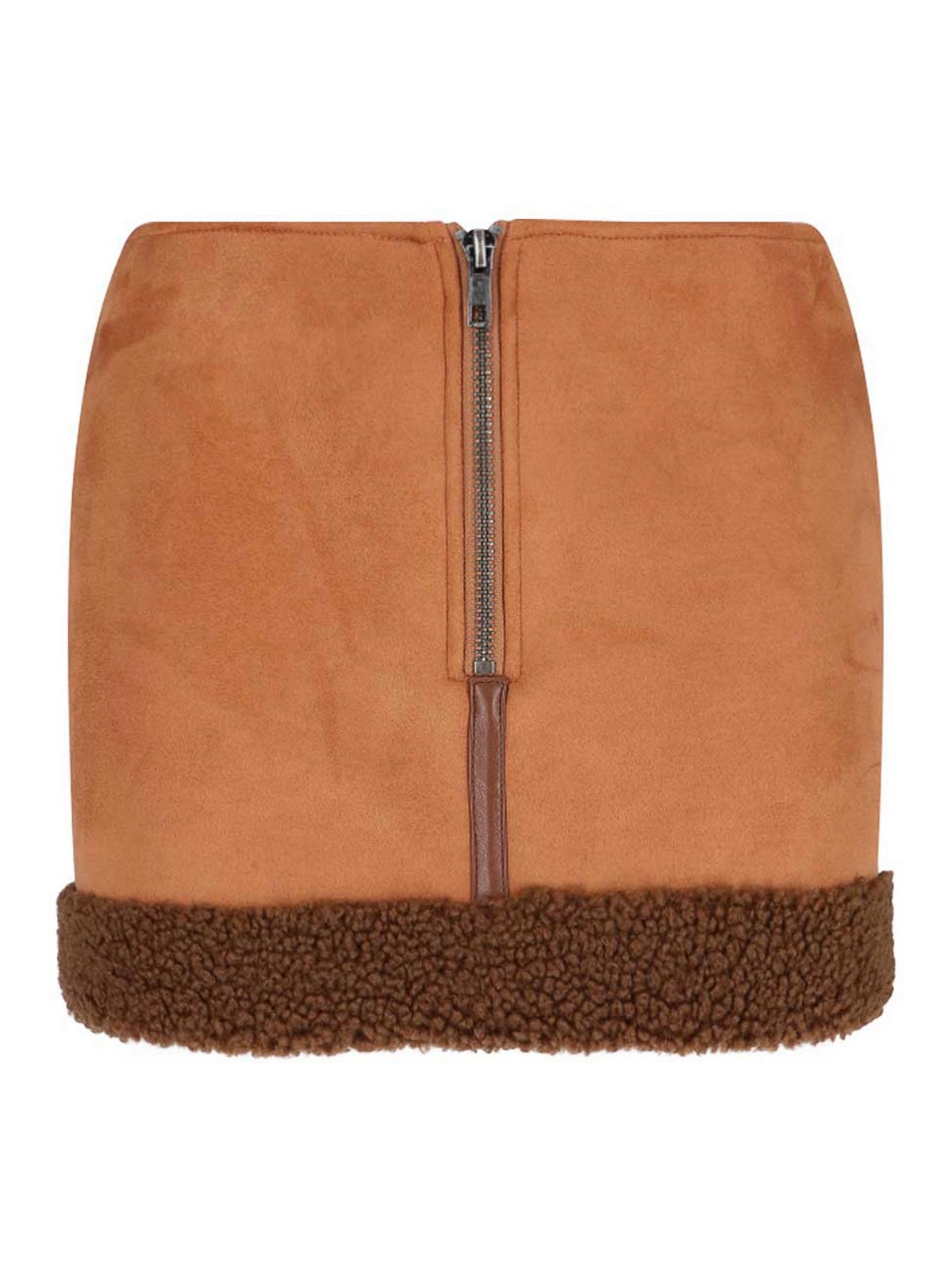 Rotate Birger Christensen Faux shearling mini skirt | RT2019171142