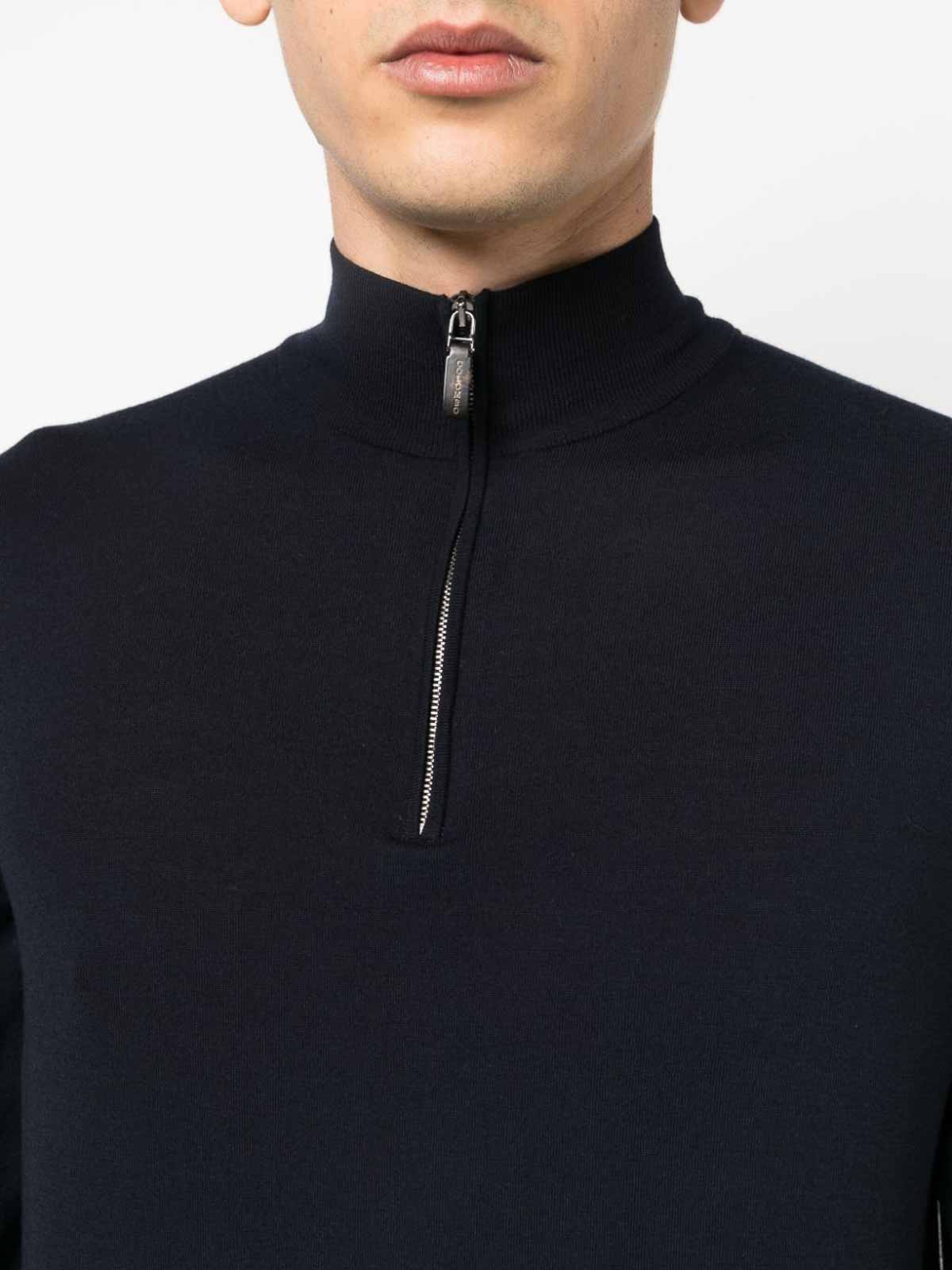 Turtlenecks & Polo necks Colombo - Wool mock neck sweater ...