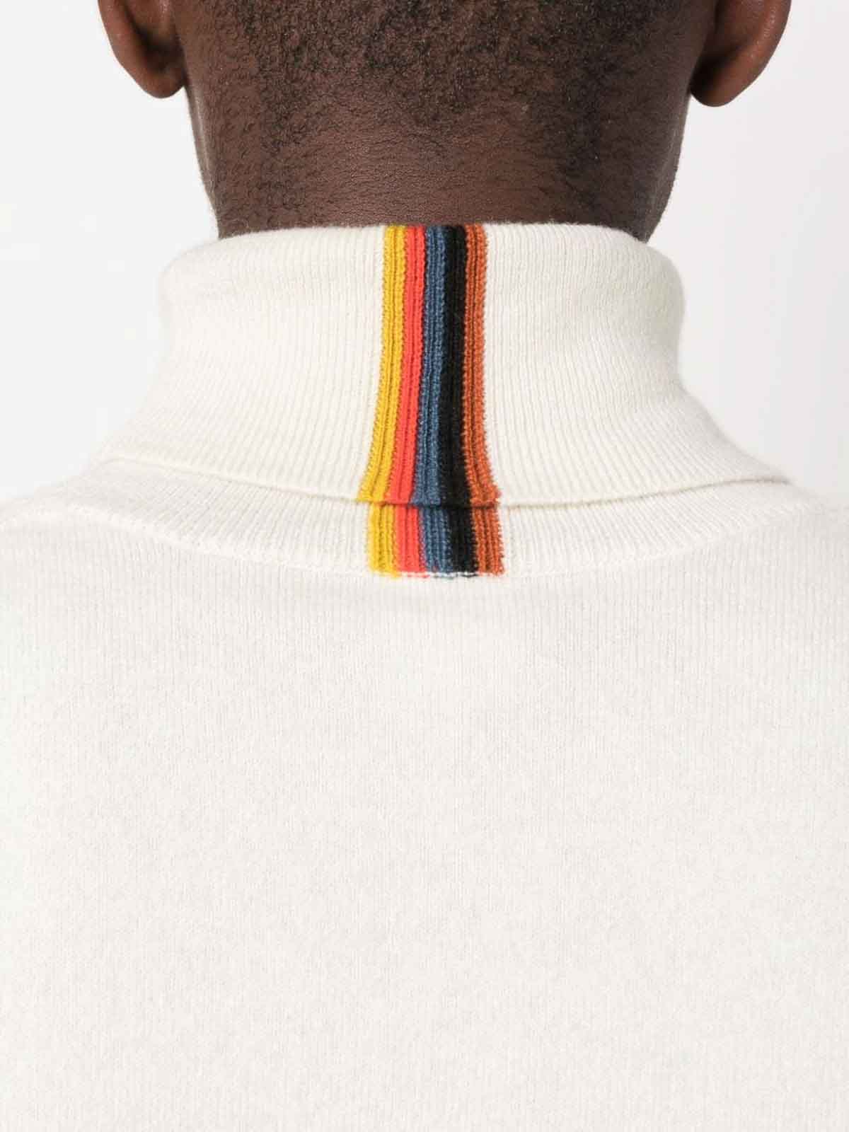 Col roulé & Col polo Paul Smith - Pull Col Roulé - Blanc - M1R280YL0216201