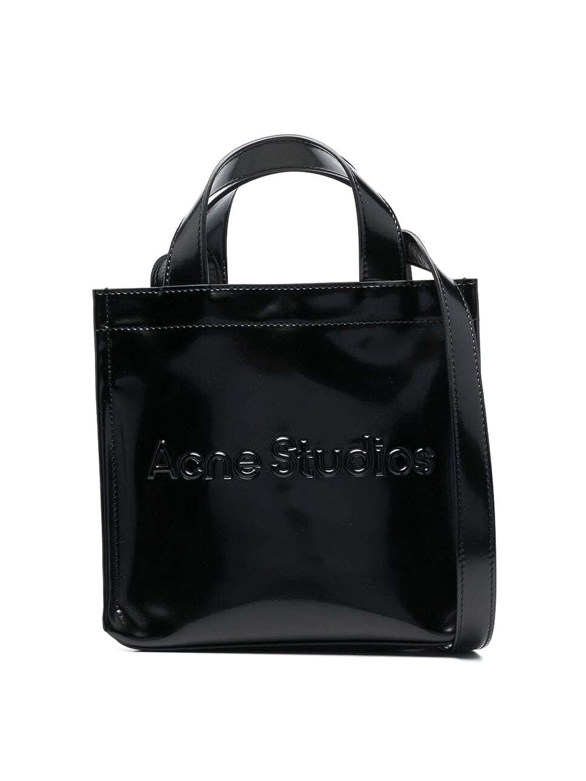 Acne Studios Logo shopper mini - Black - Women | C10159900