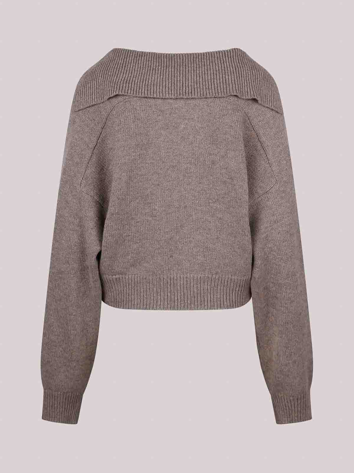 Col en V Loulou Studio - Pull À Col V - Gris - AKSIASHESMELANGE Col en V Loulou Studio - Pull À Col V - Gris - AKSIASHESMELANGE