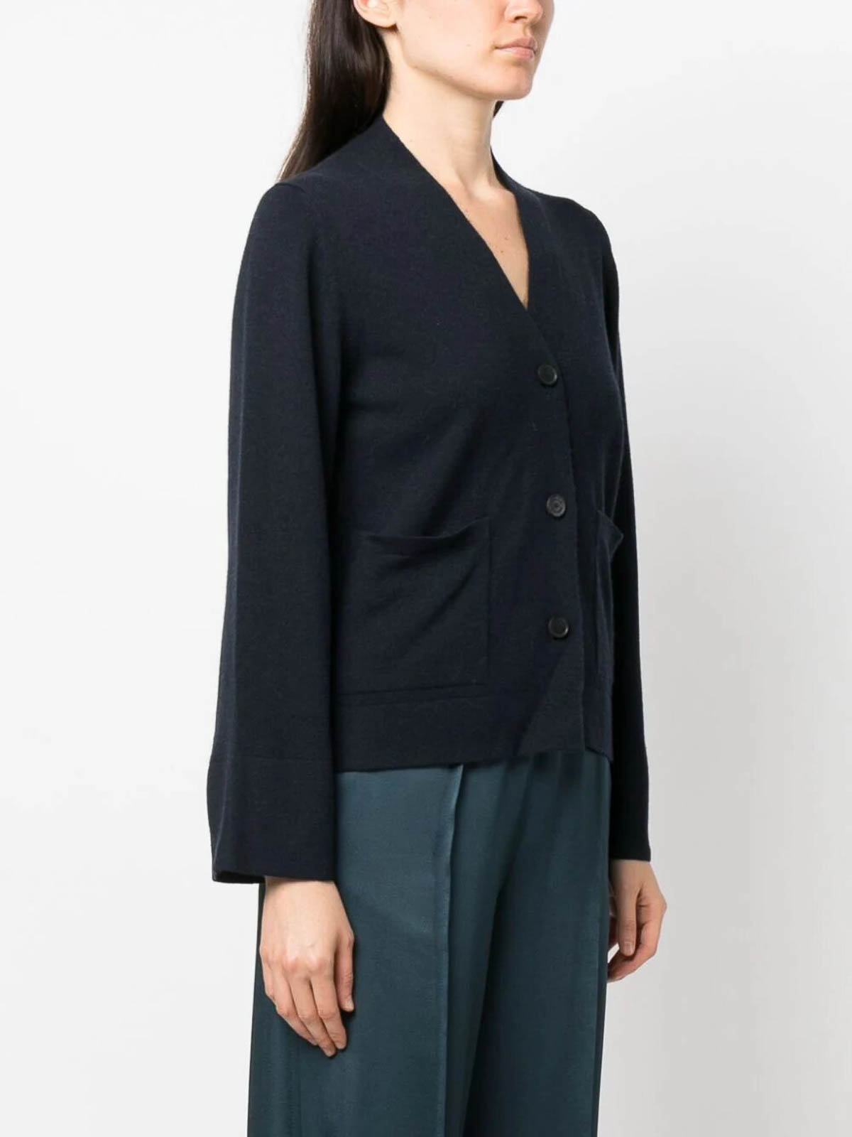 Fabiana Filippi V neck cardigan - Blue - Women | MAD223F312H7375131