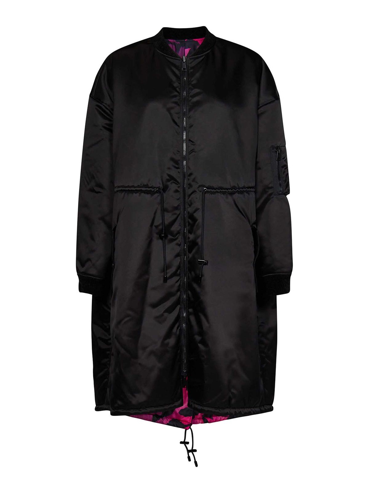 Alexandre Vauthier Reversible Neon Pink Hooded Parka ...