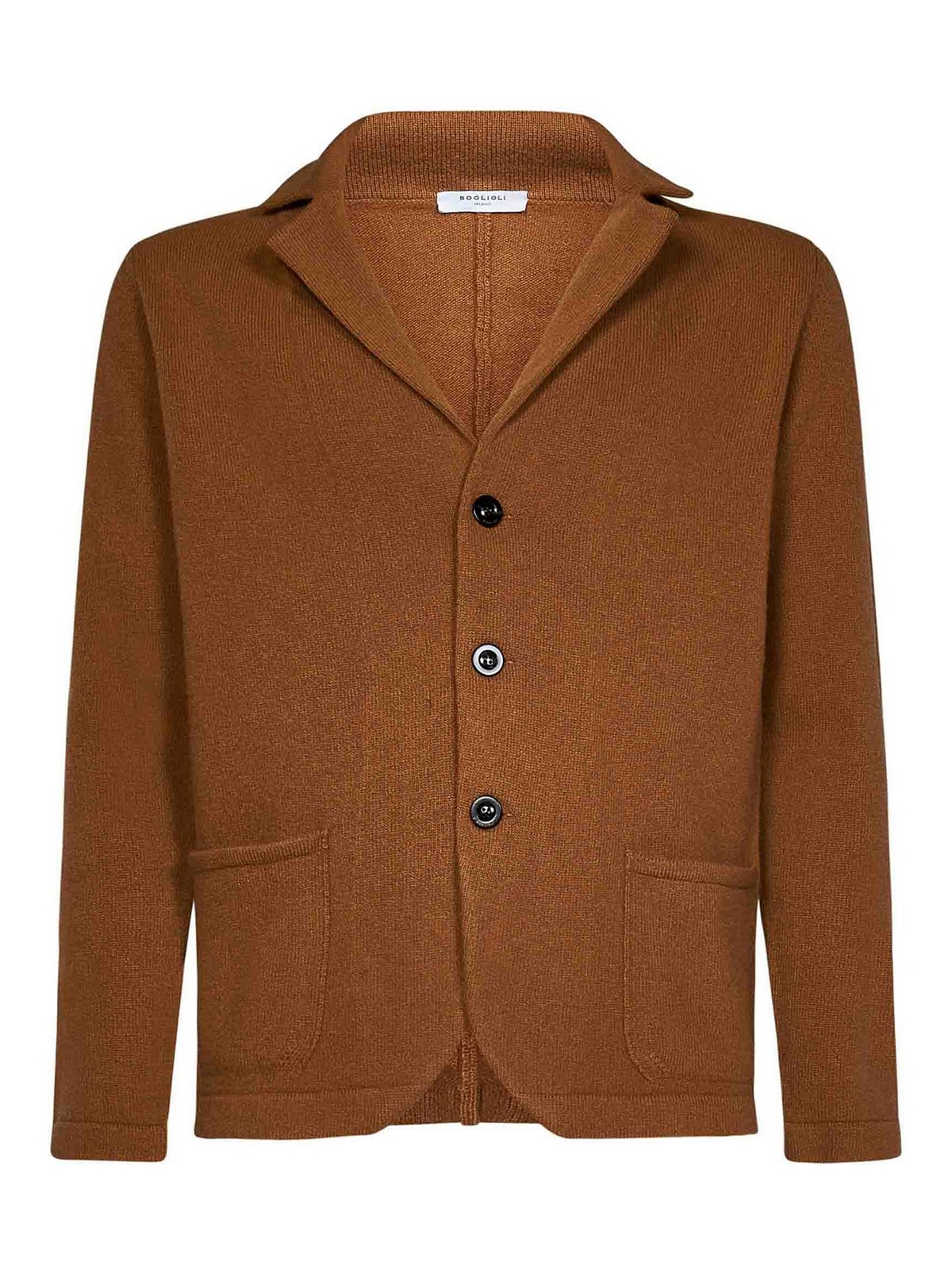 Blazers Boglioli - Walnut Virgin Wool Blazer - 91526FB28200330 | thebs.com
