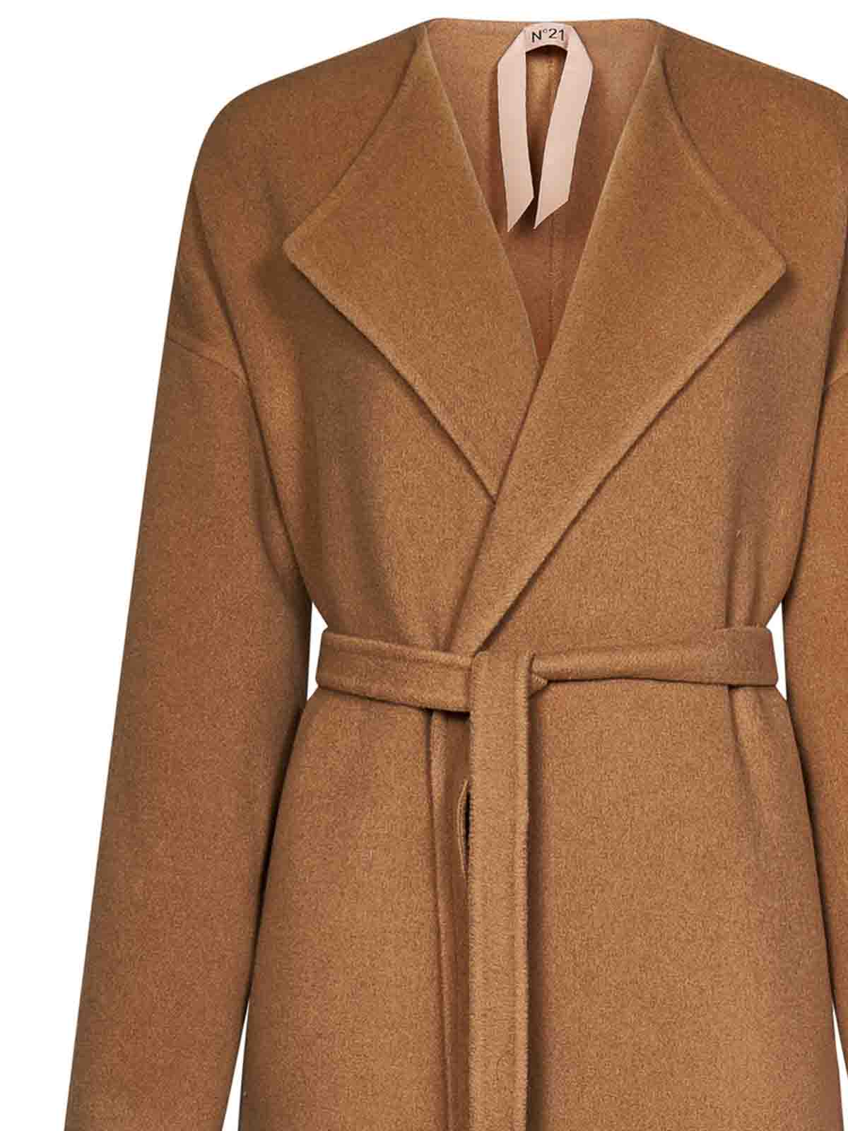 N°21 Manteau Court - Beige - Beige - Femme | N05131602180