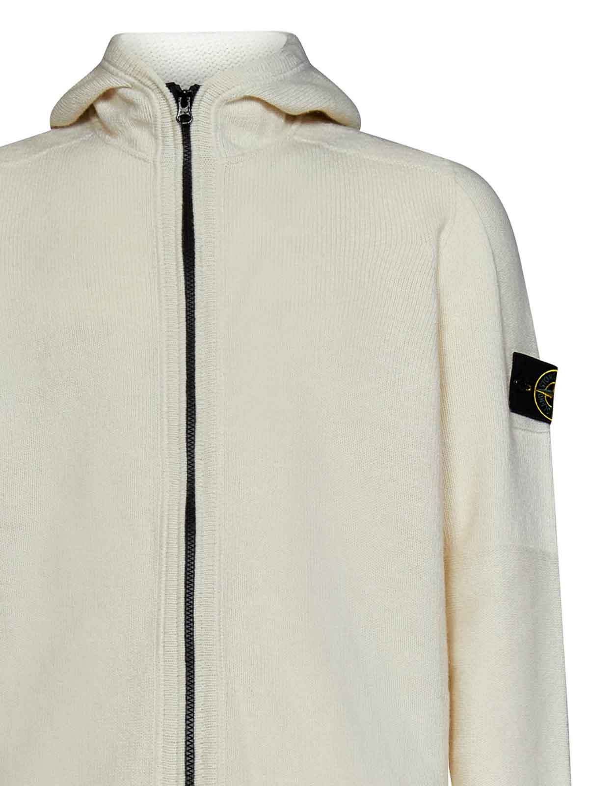 Cardigans Stone Island - Lambswool Zip-Up Cardigan - MO7915509A3V0099