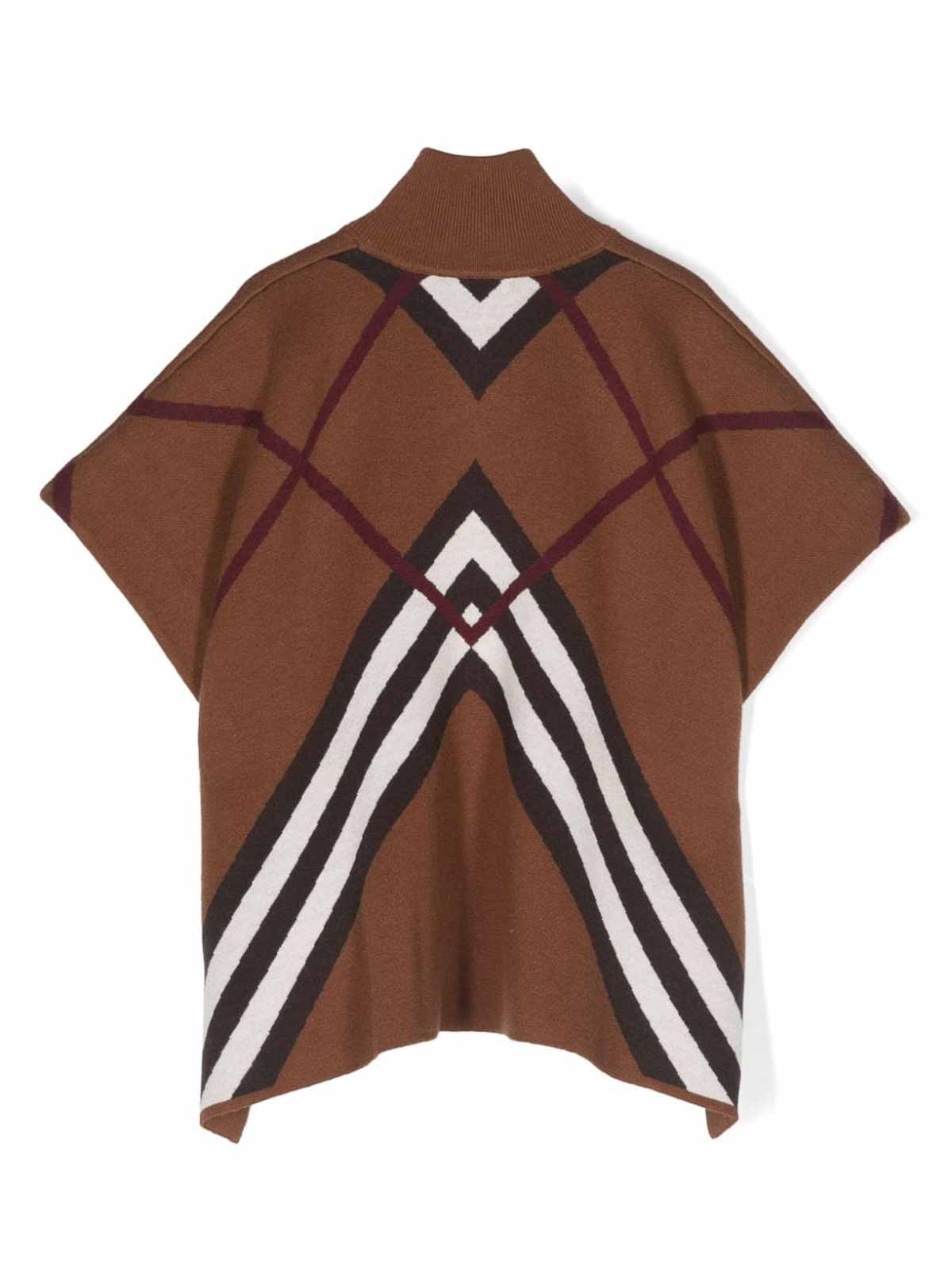 Abrigos semilargos Burberry - Beatrix chevron cape - 8068439A8900