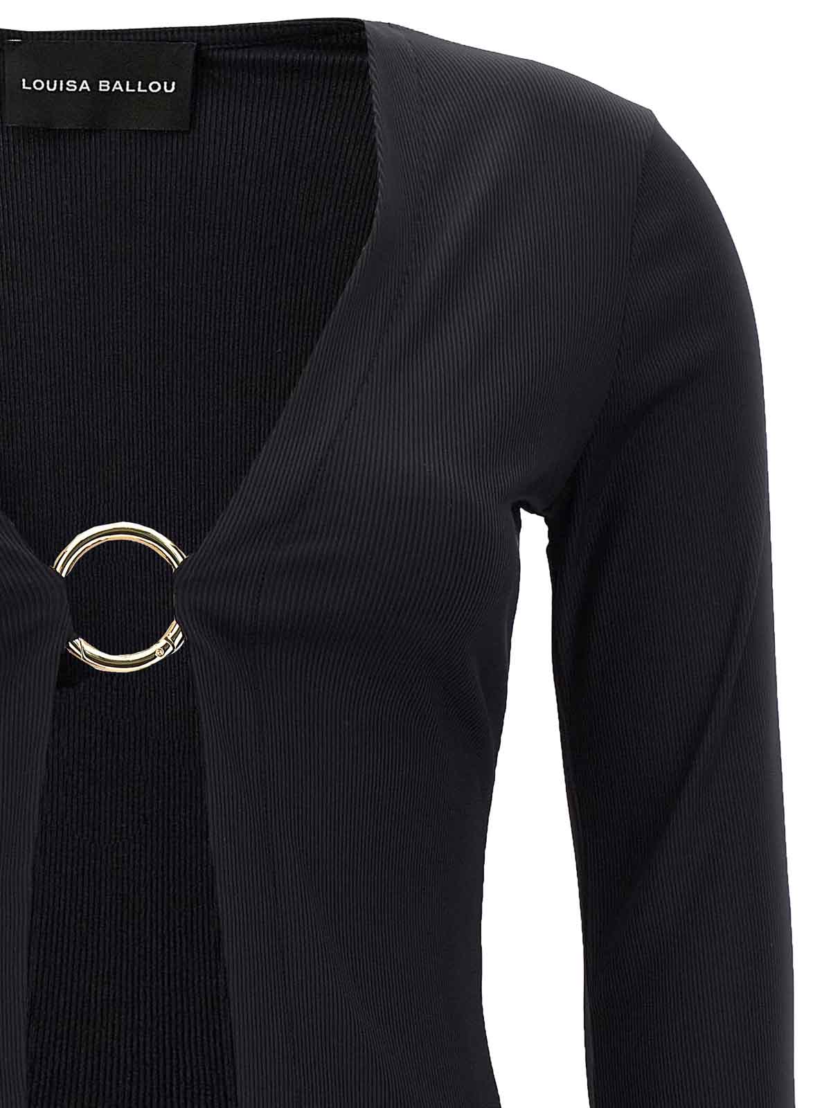 Louisa Ballou Ring top - Black - Women | 11200109990999